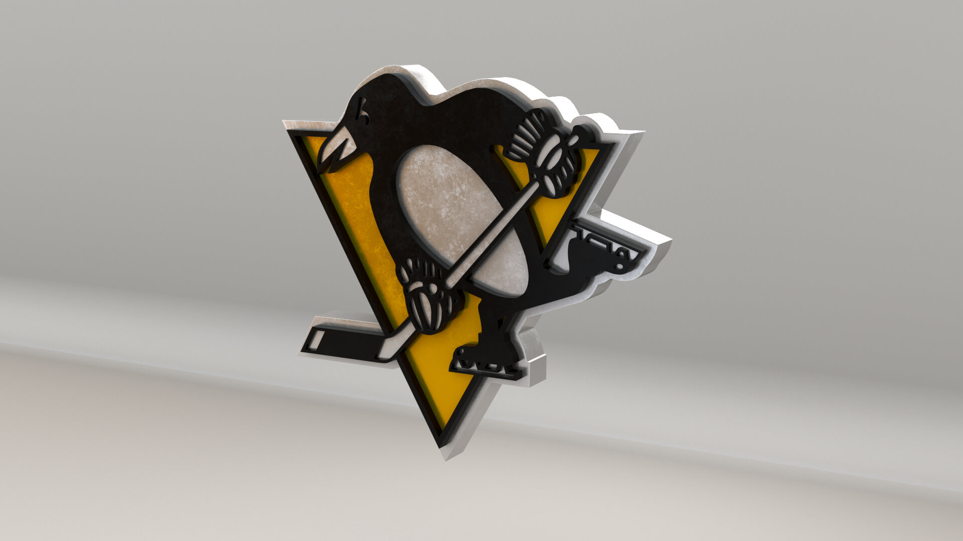 NHL Pittsburgh Penguins Team Logo - 3D Model by guimart