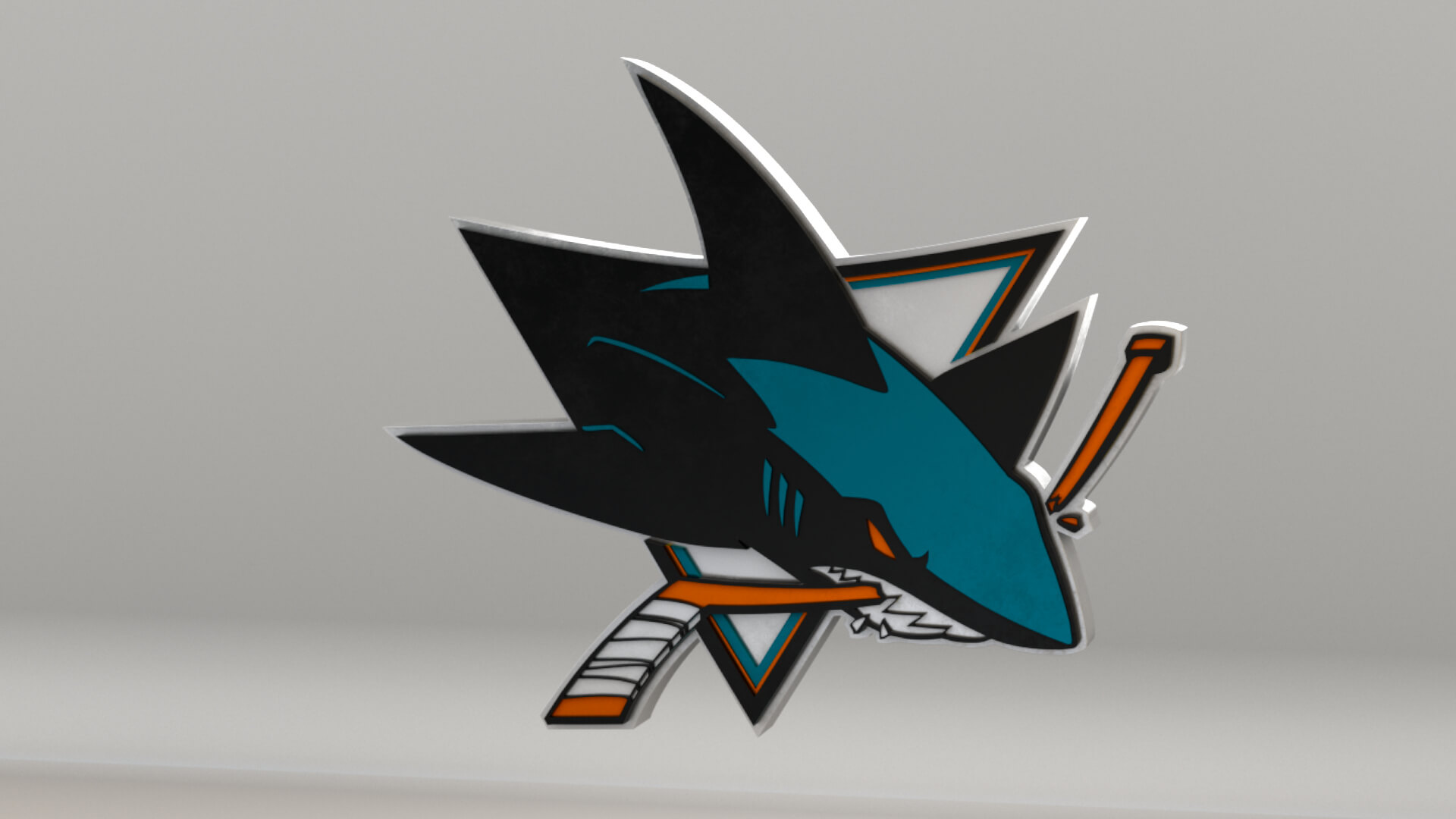 NHL San Jose Sharks Team Logo - 3D Model by guimart