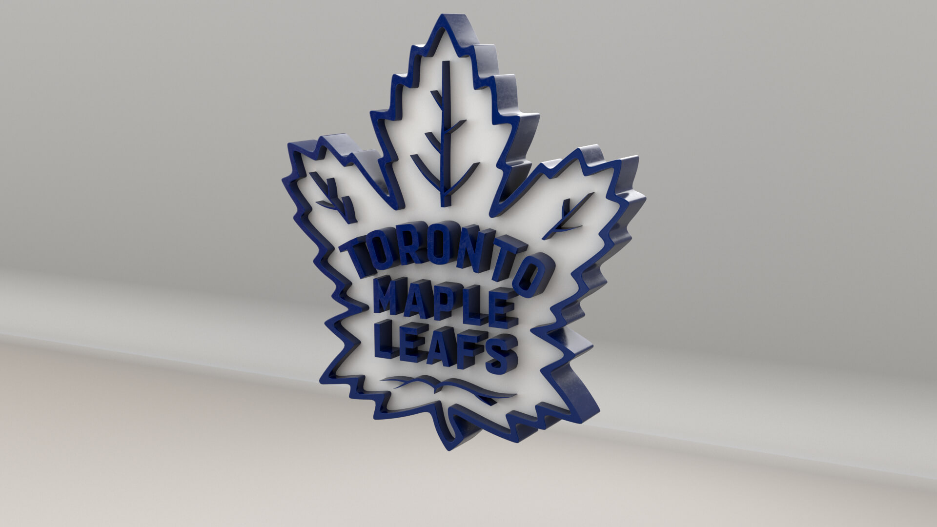 NHL Toronto Maple Leafs Team Logo - 3D Model by guimart