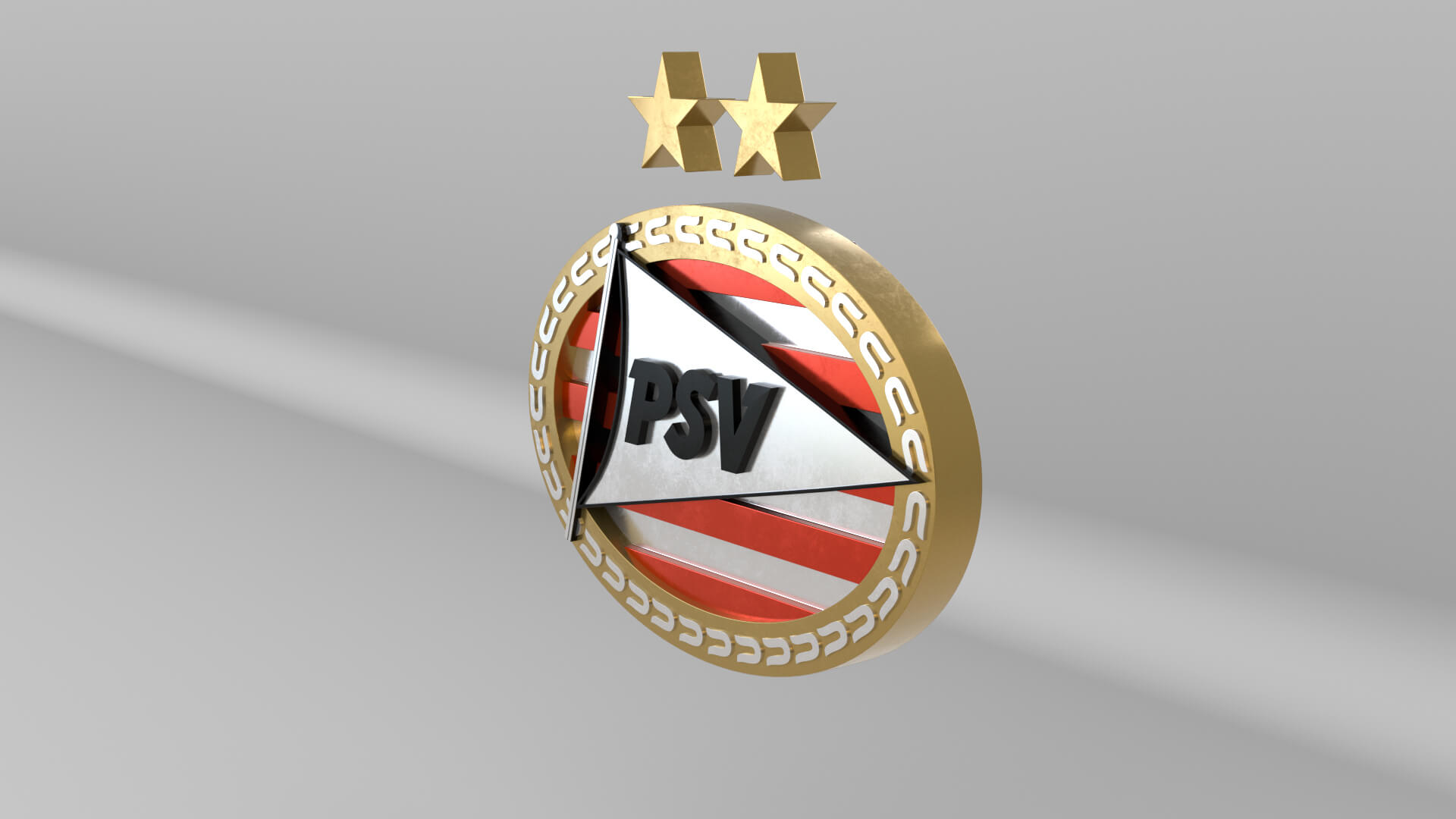 PSV Eindhoven Team Logo - 3D Model by guimart