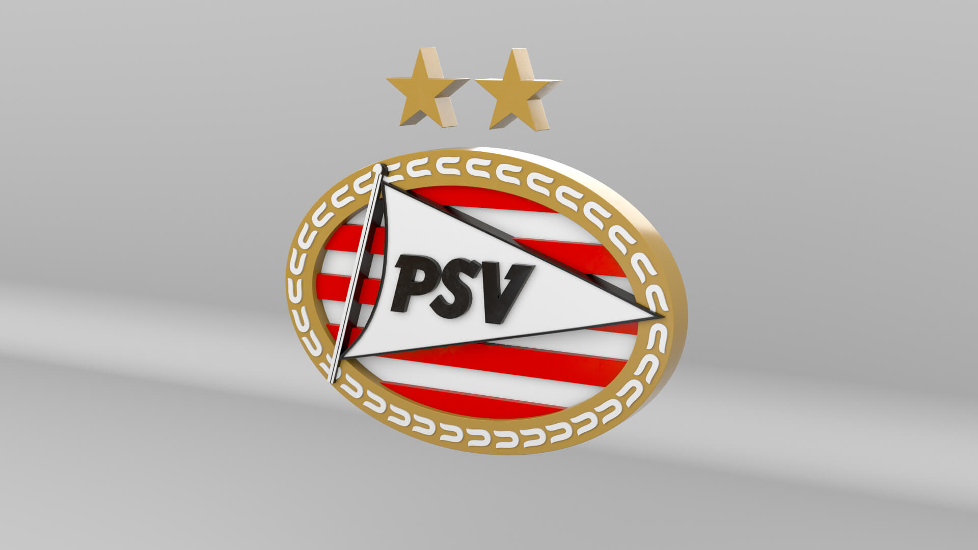 PSV Eindhoven Team Logo - 3D Model by guimart