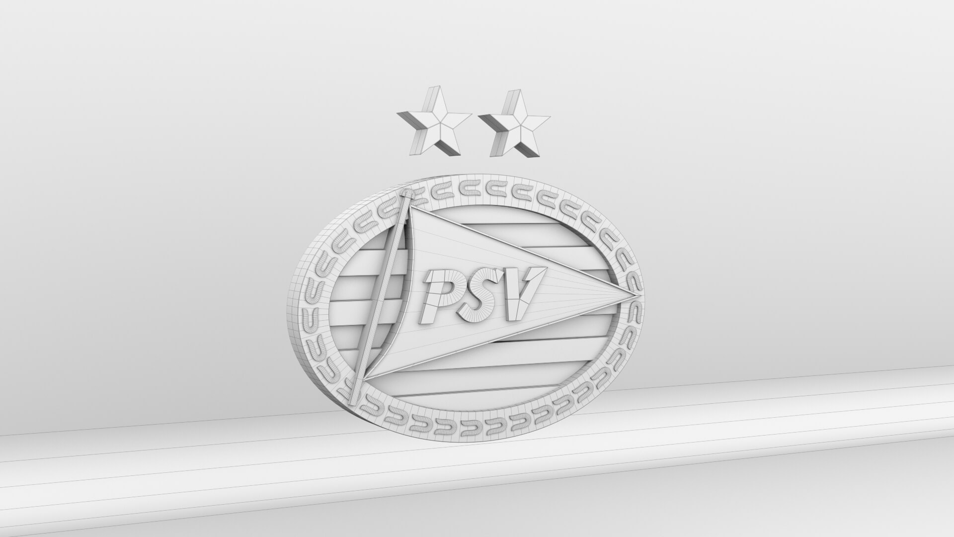 PSV Eindhoven Team Logo - 3D Model by guimart