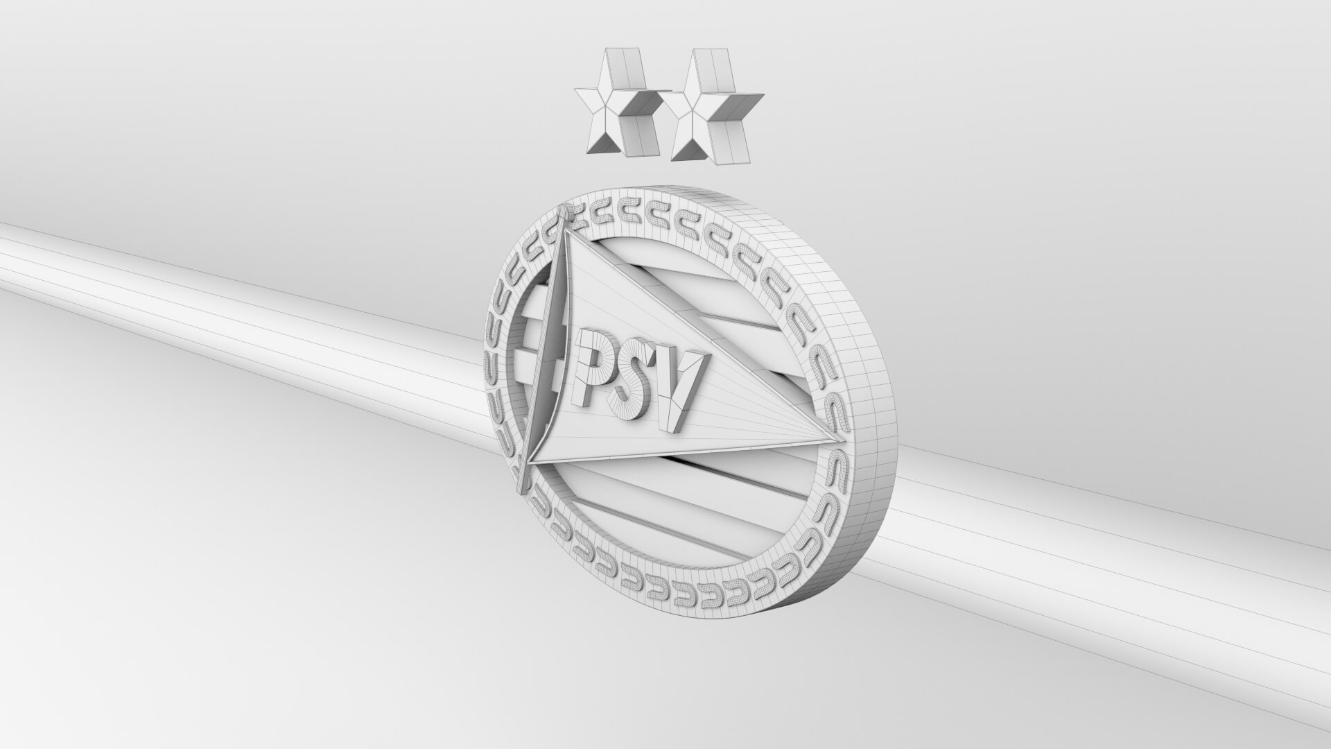 PSV Eindhoven Team Logo - 3D Model by guimart