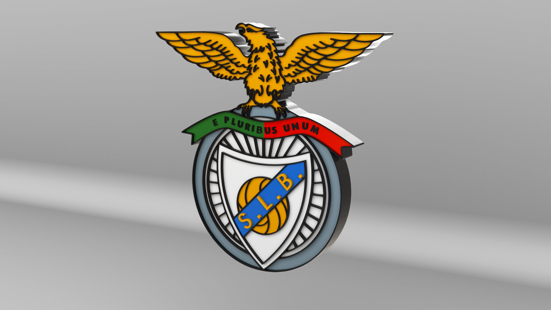 S.L. Benfica Football Team Logo - 3D Model by guimart