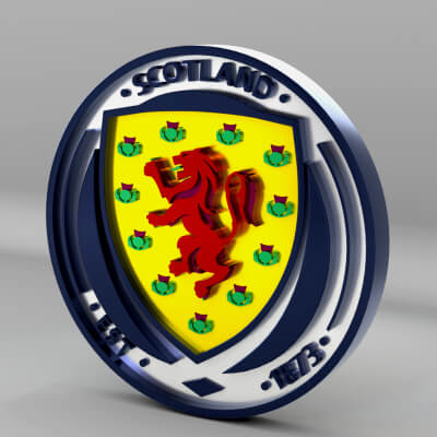 Scotland National Soccer Team Logo - 3D Model by guimart