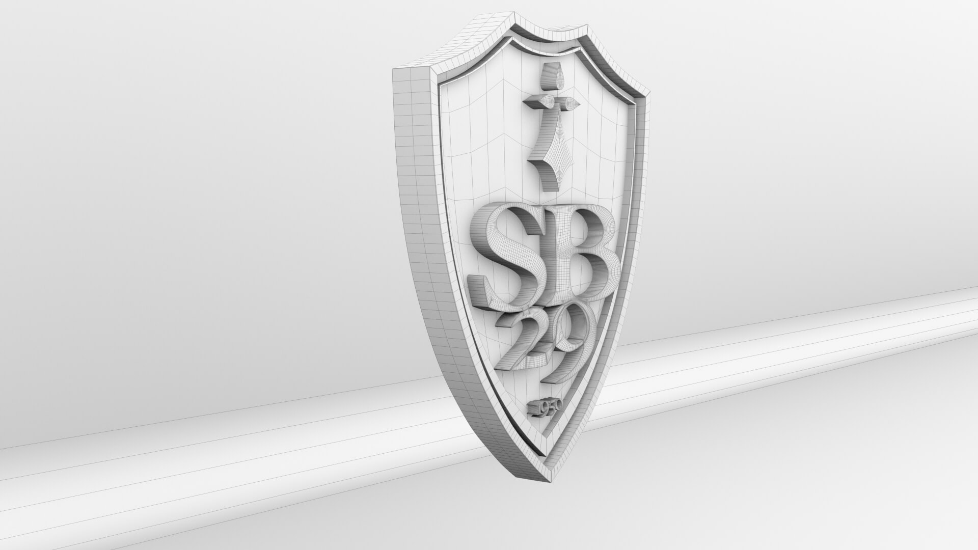 Stade Brestois 29 Team Logo - 3D Model by guimart