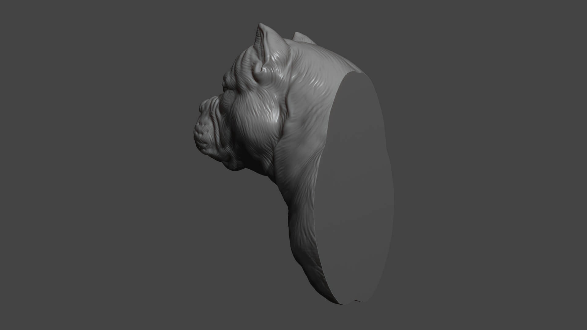 American Bully Bust Version 1 - 3D Model by guninnik81