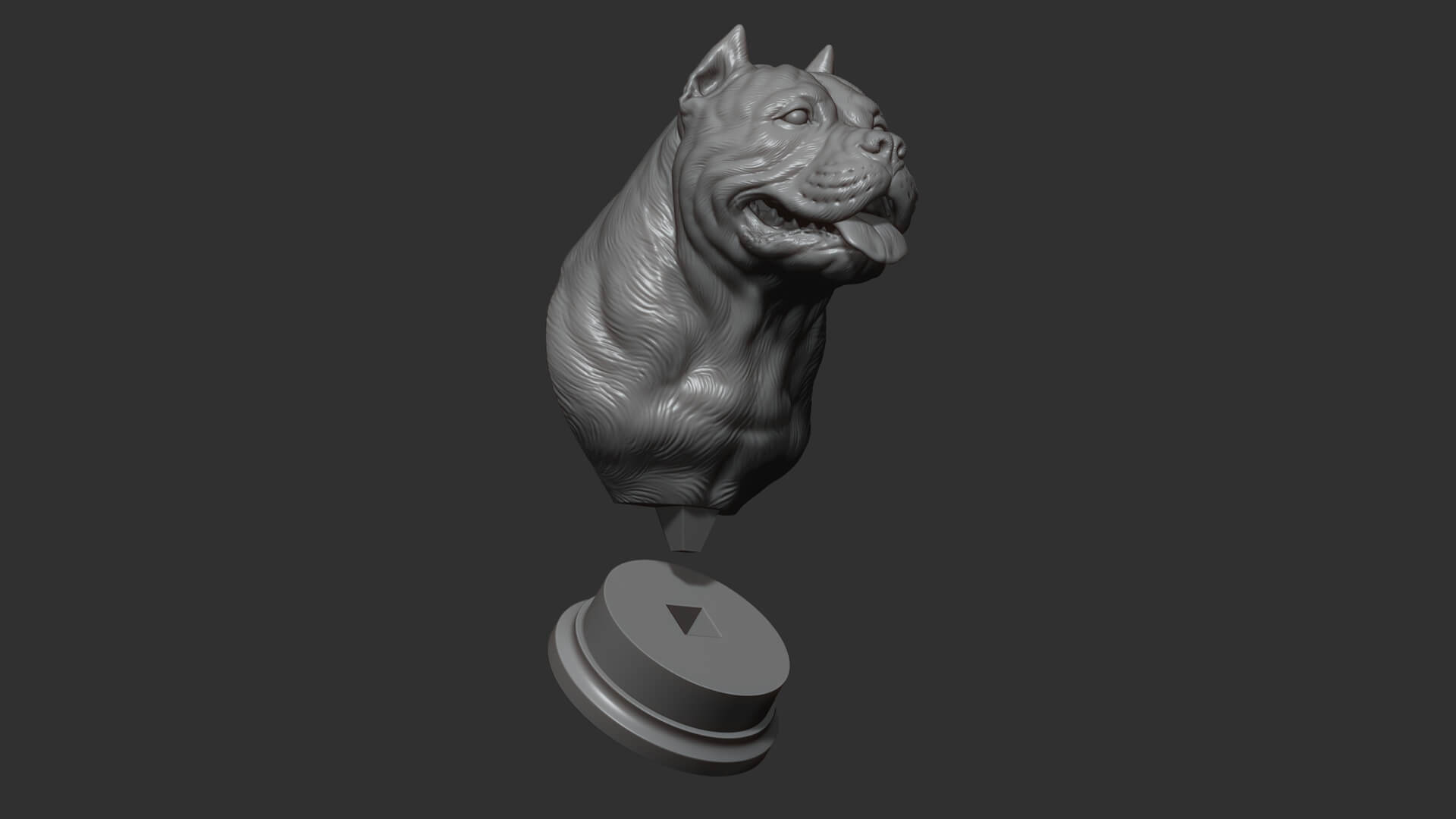 American Bully Head Version 1 - 3D Model by guninnik81