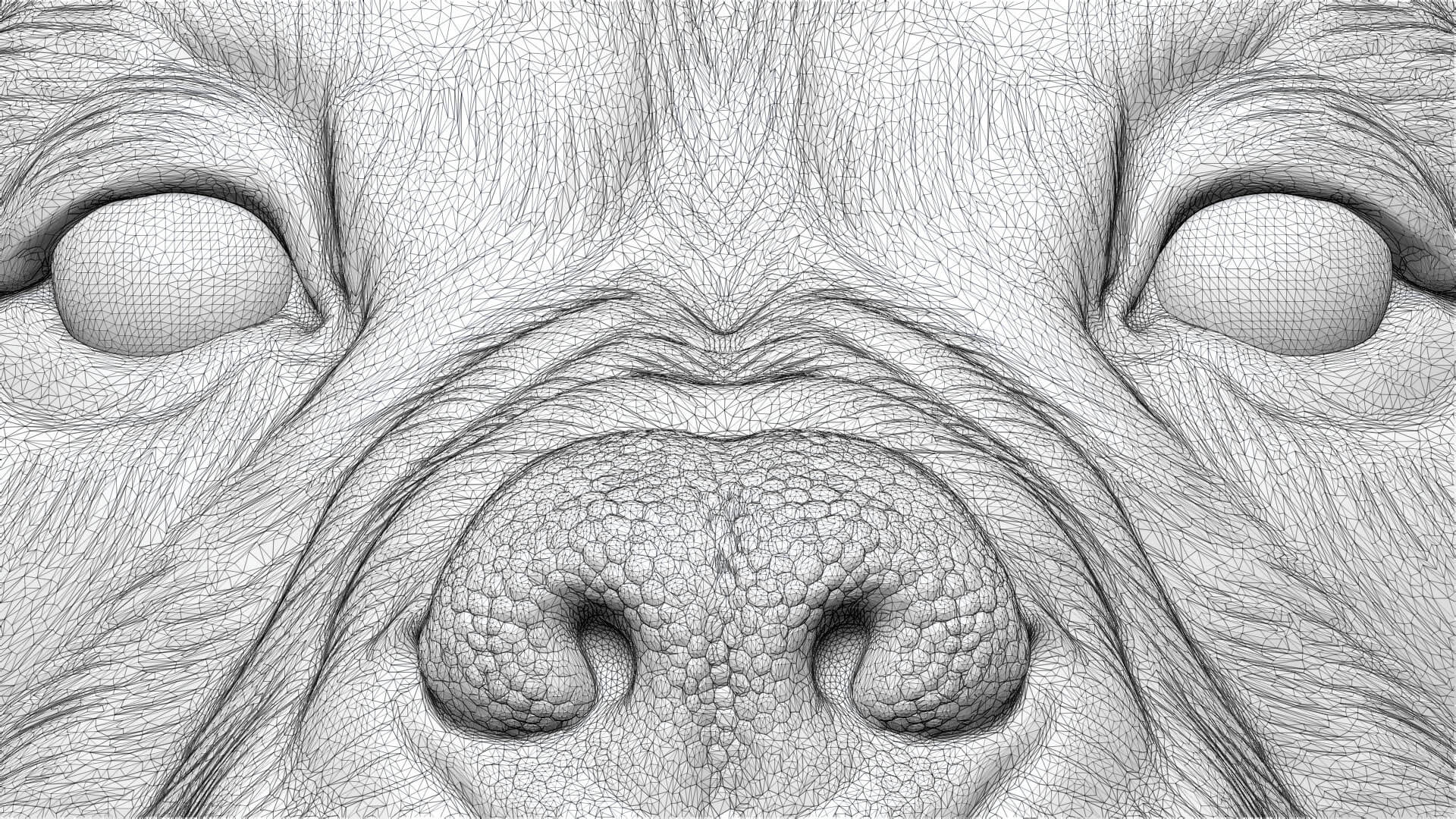 American Bully Head Version 1 - 3D Model by guninnik81