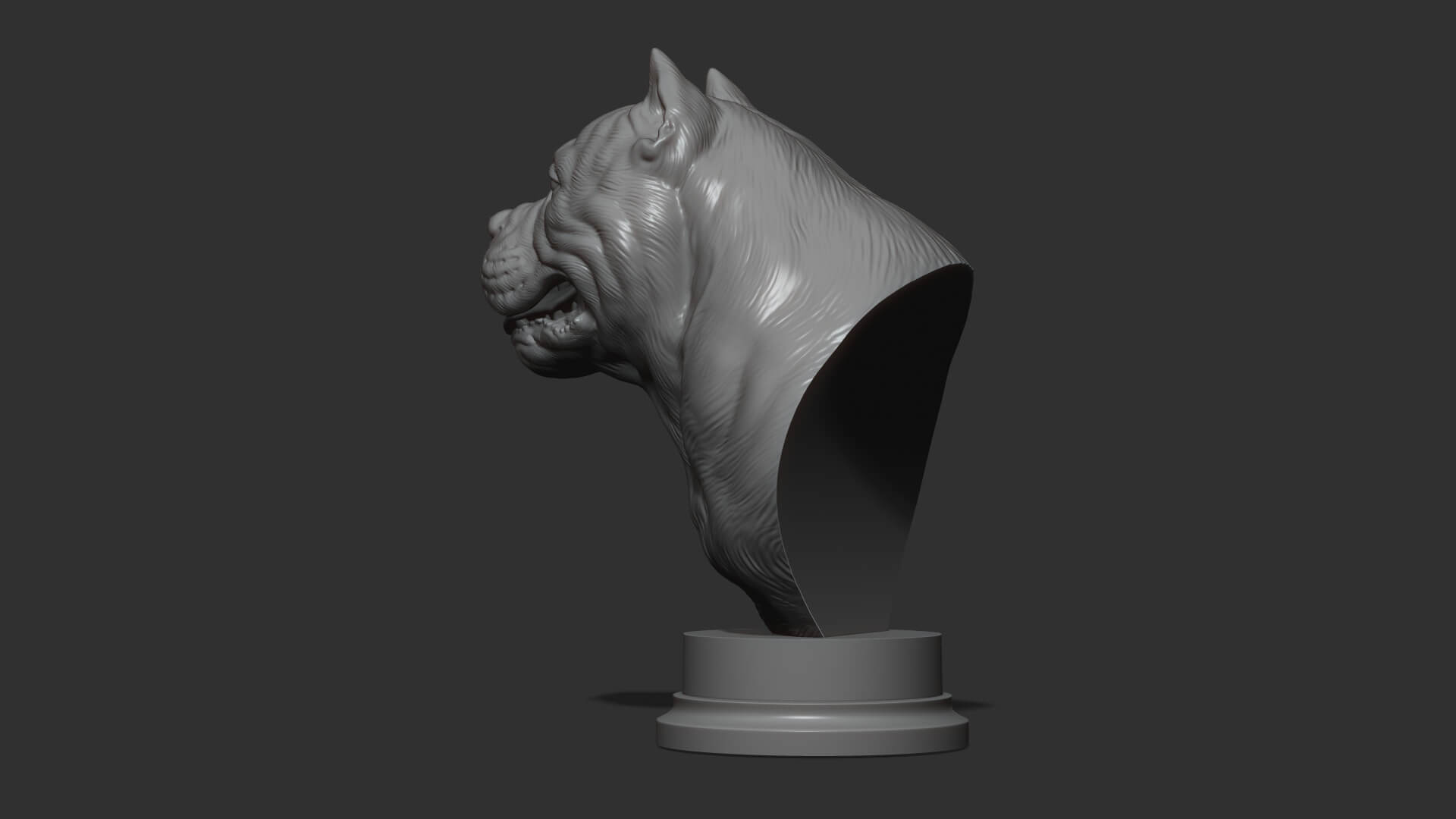 American Bully Head Version 2 - 3D Model by guninnik81