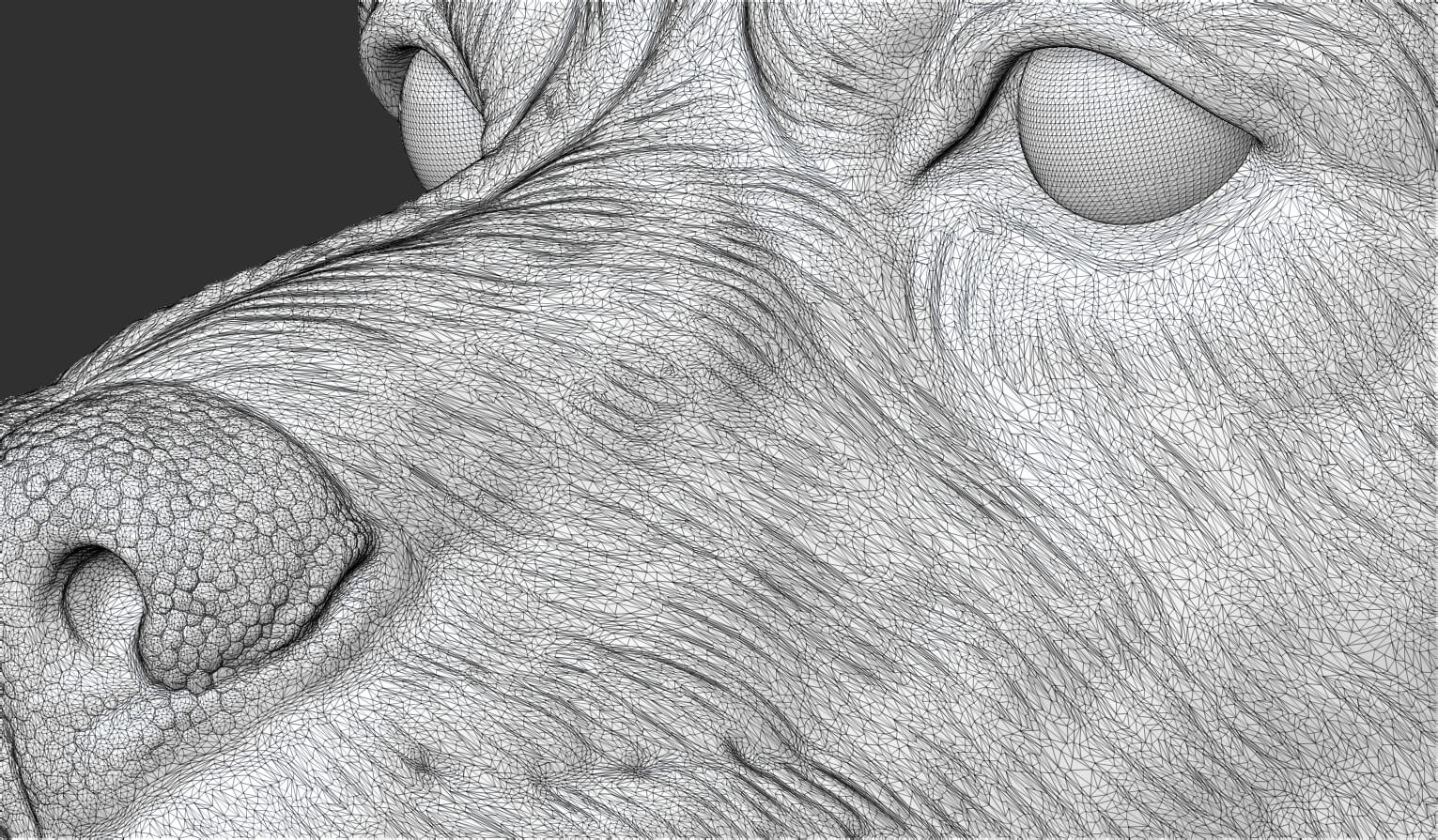 Beagle Dog Bust - 3D Model by guninnik81