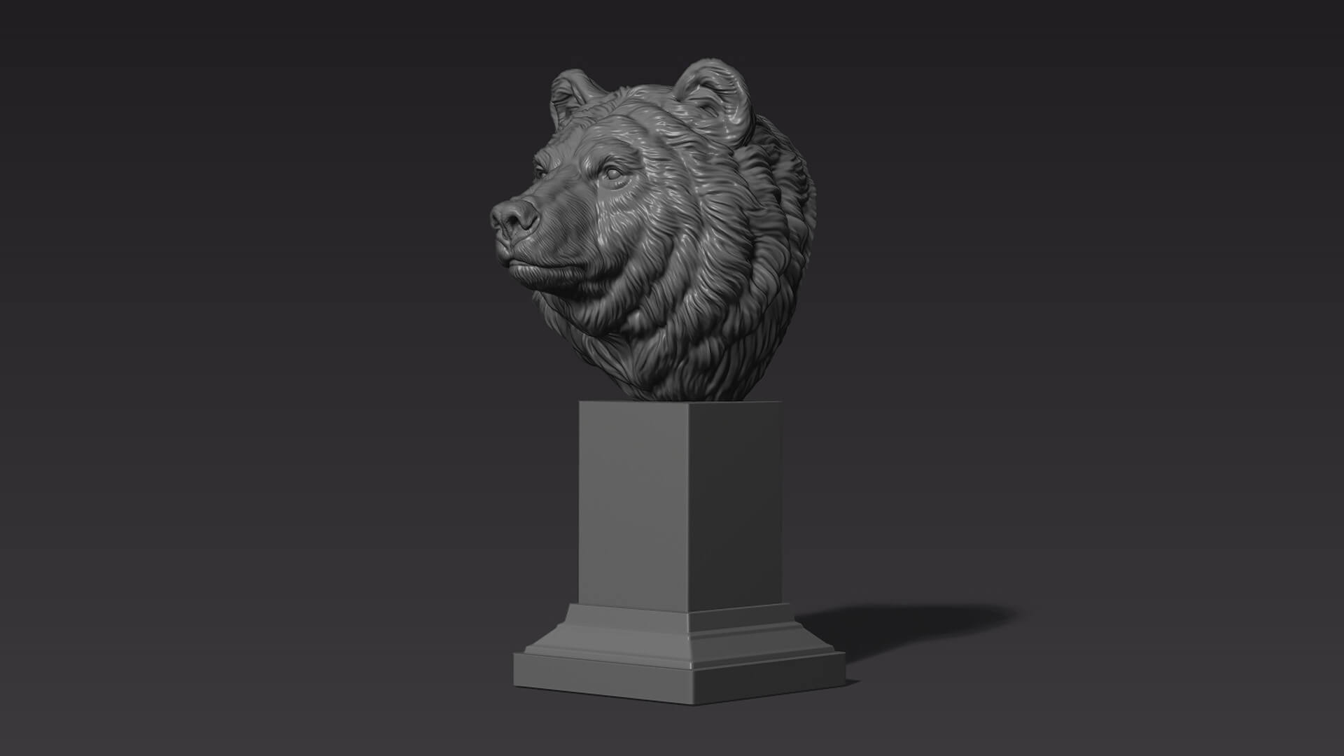 Bear Gloomy Head - 3D Model by guninnik81