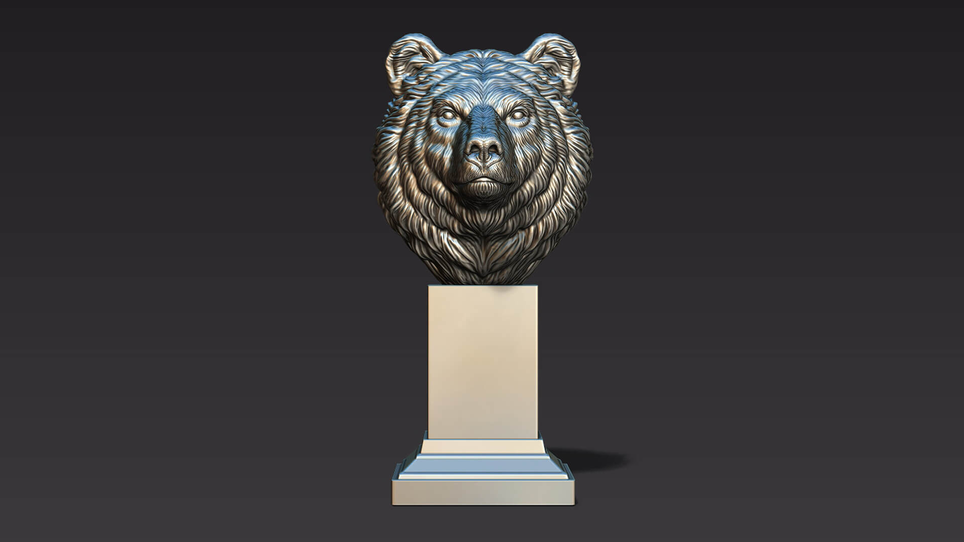 Bear Gloomy Head - 3D Model by guninnik81