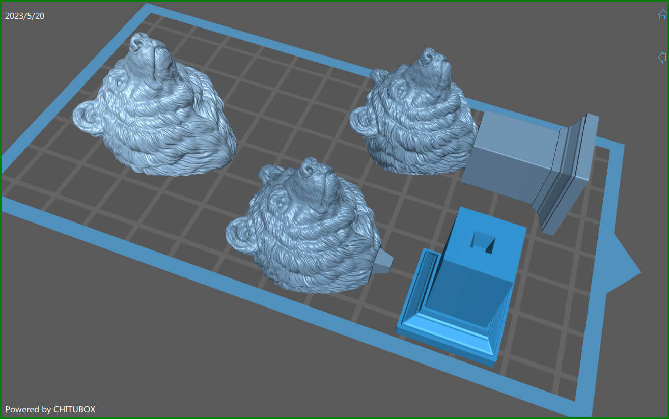 Bear Gloomy Head - 3D Model by guninnik81