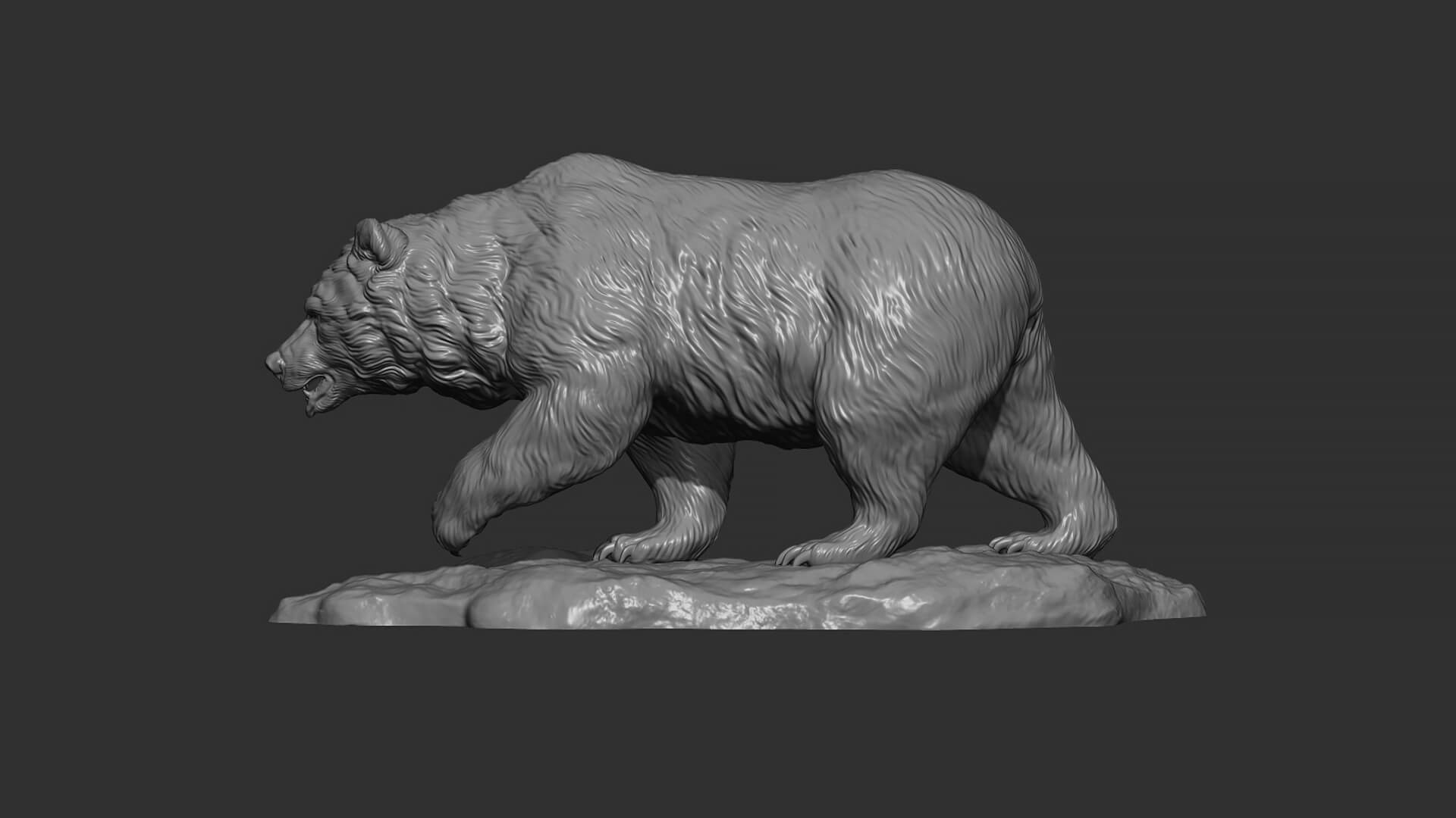 Bear Walking - 3D Model by guninnik81