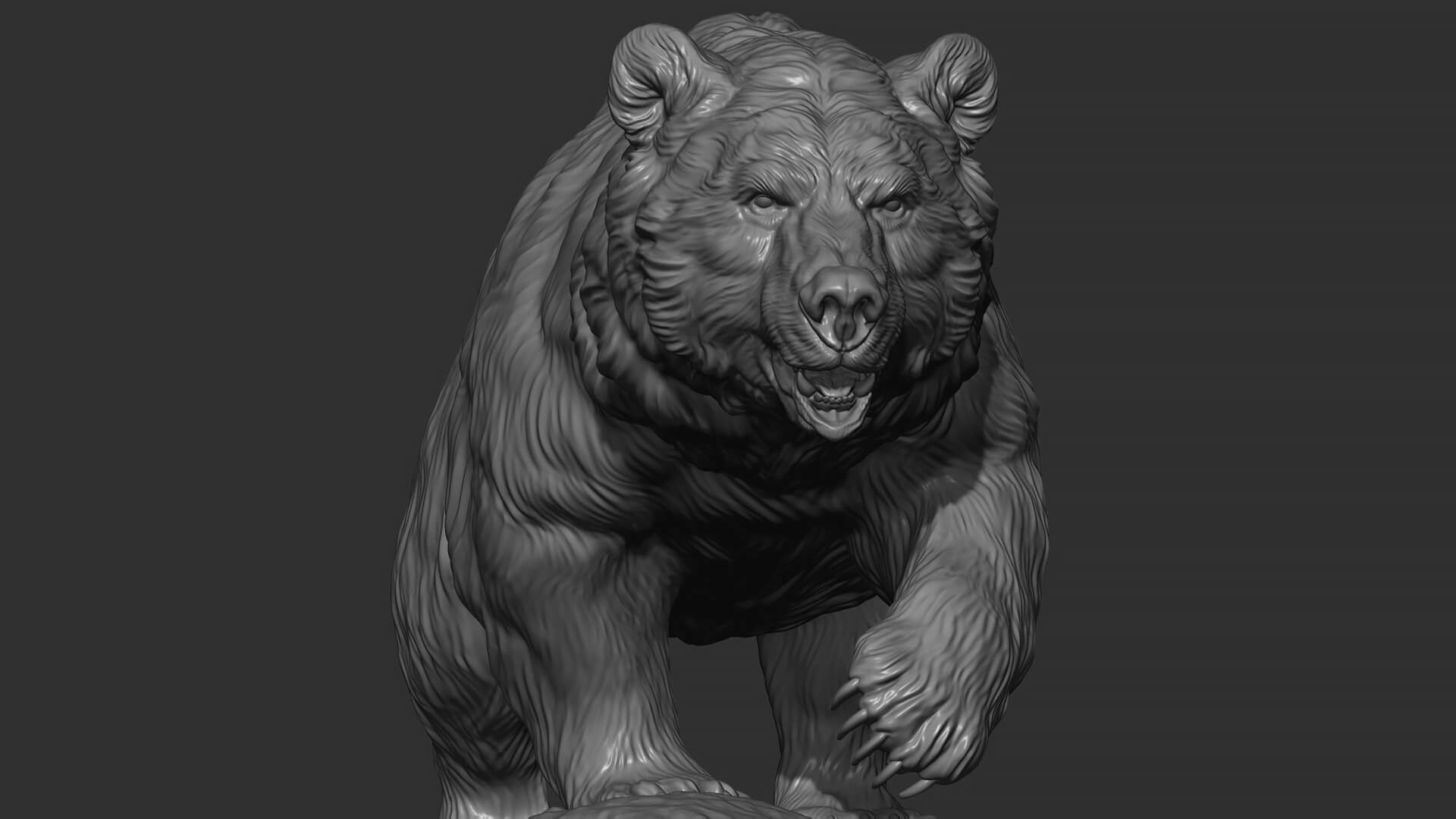 Bear Walking - 3D Model by guninnik81