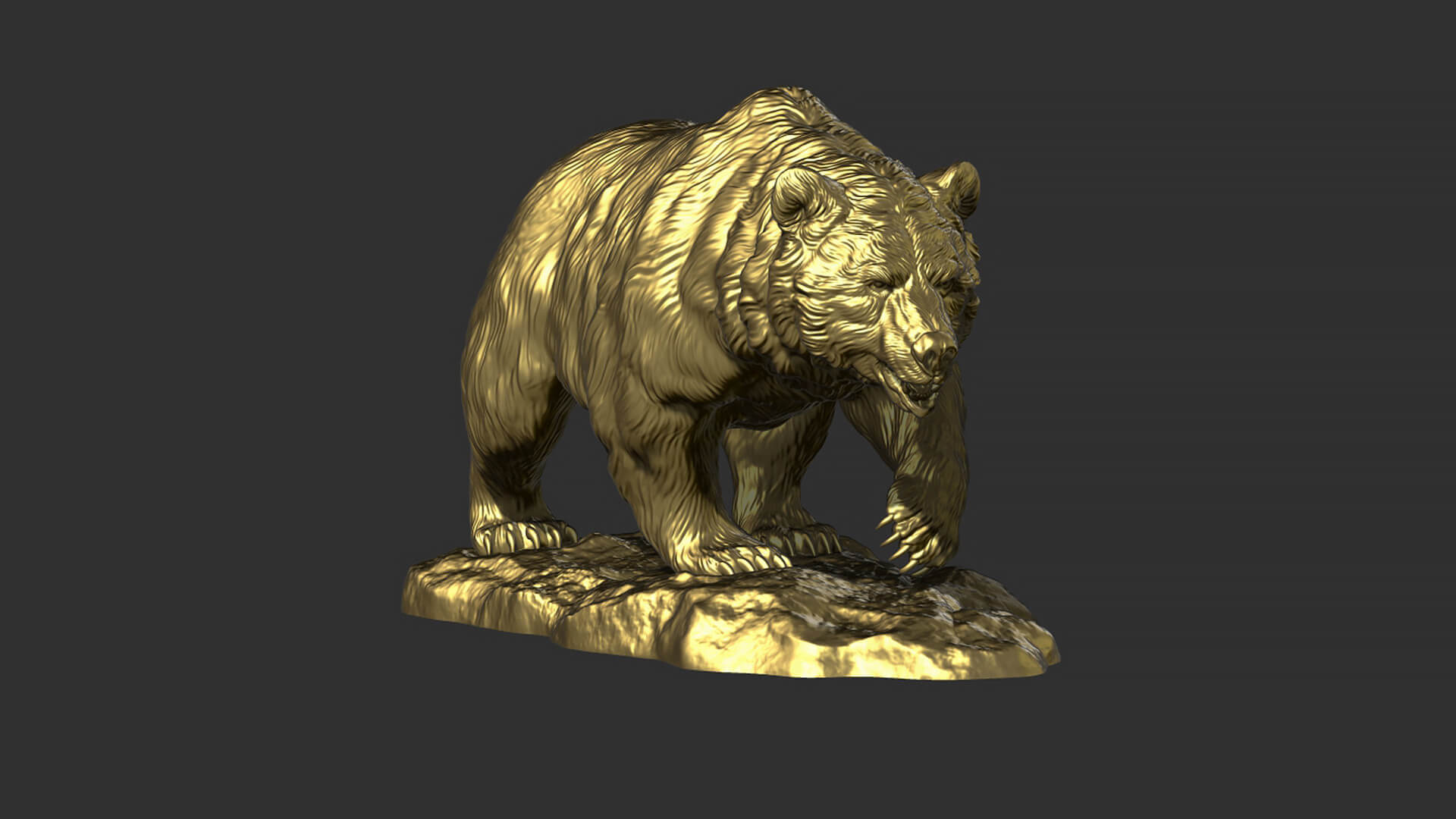 Bear Walking - 3D Model by guninnik81