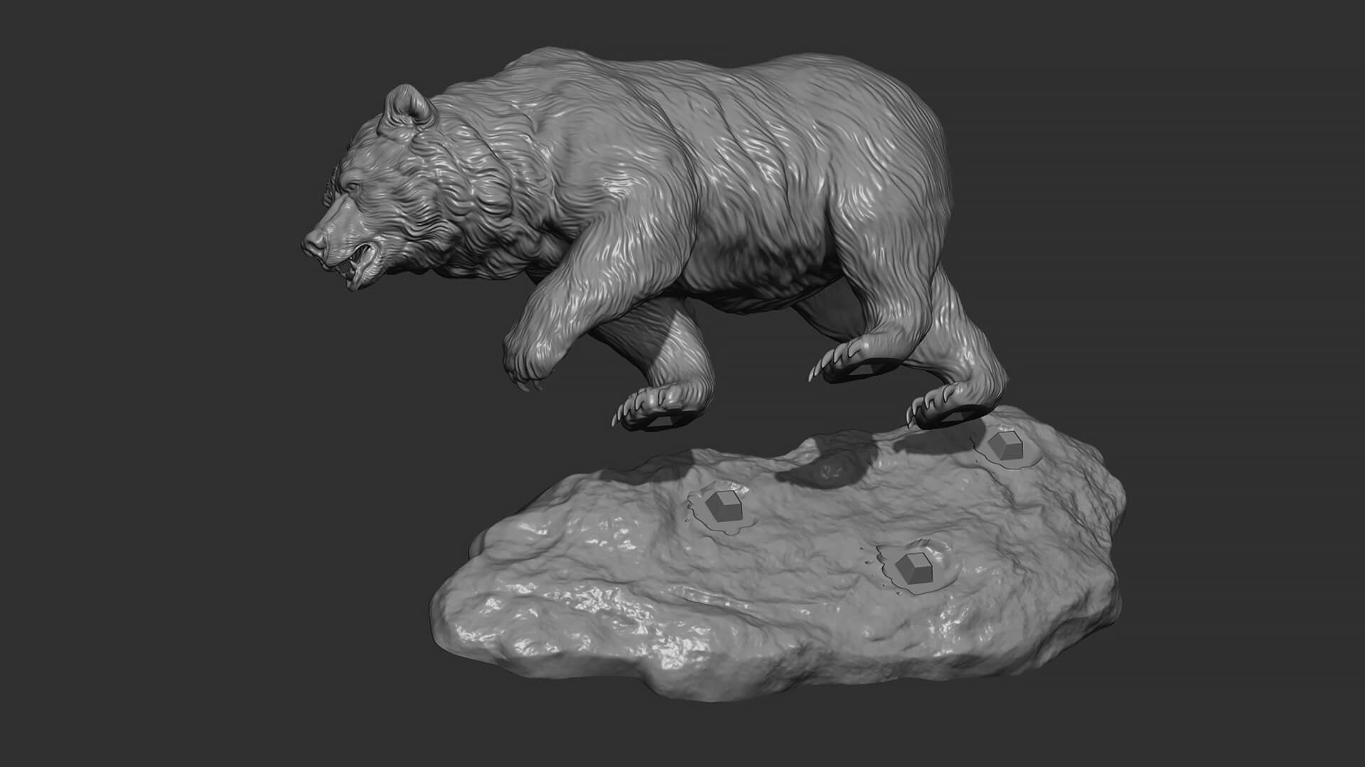 Bear Walking - 3D Model by guninnik81