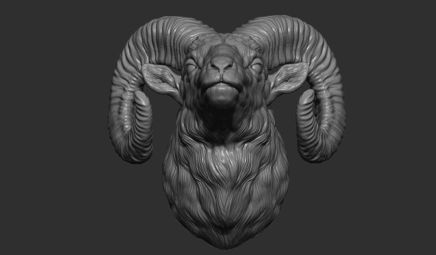 Big Horned Ram - 3D Model by guninnik81