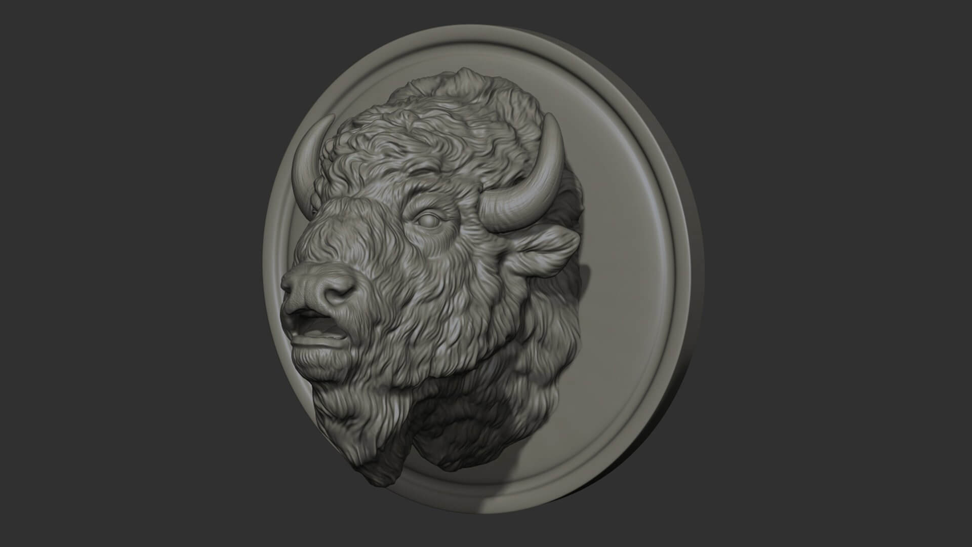 Bison Moo Head - 3D Model by guninnik81