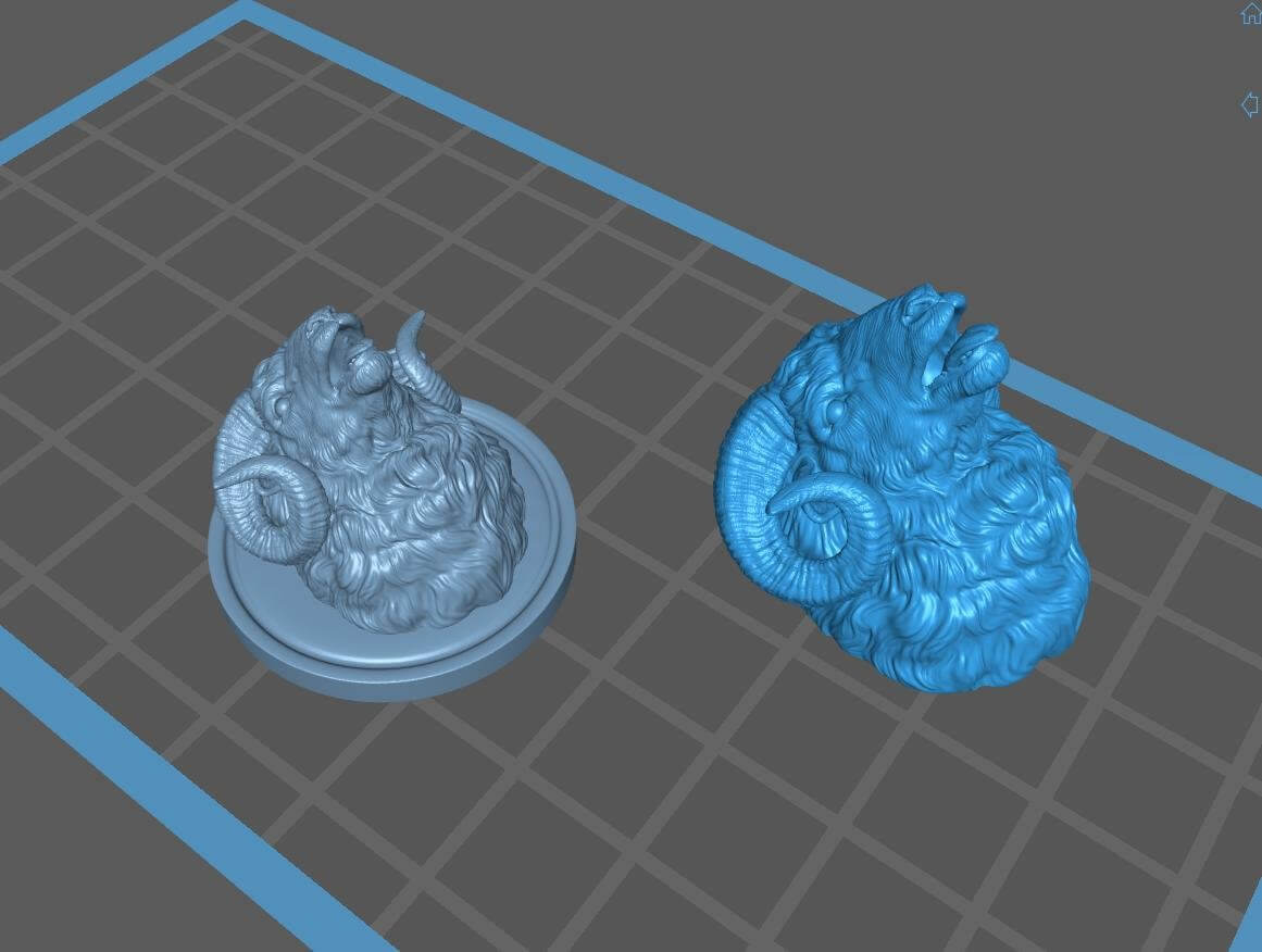 Bleating Ram Head - 3D Model by guninnik81