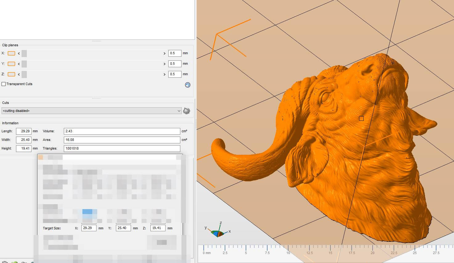 Buffalo Shaggy Head - 3D Model by guninnik81