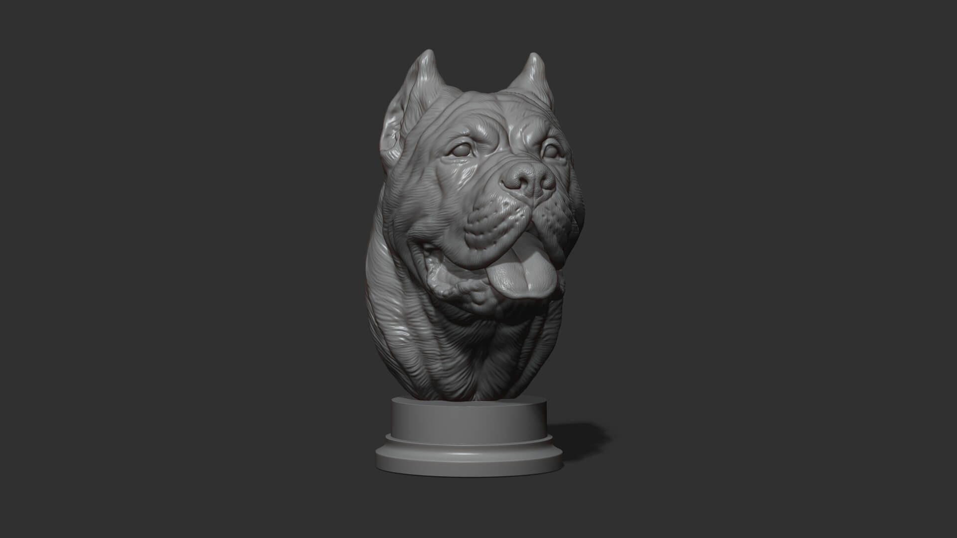 Canne Corso Bust Version 1 - 3D Print Model by guninnik81