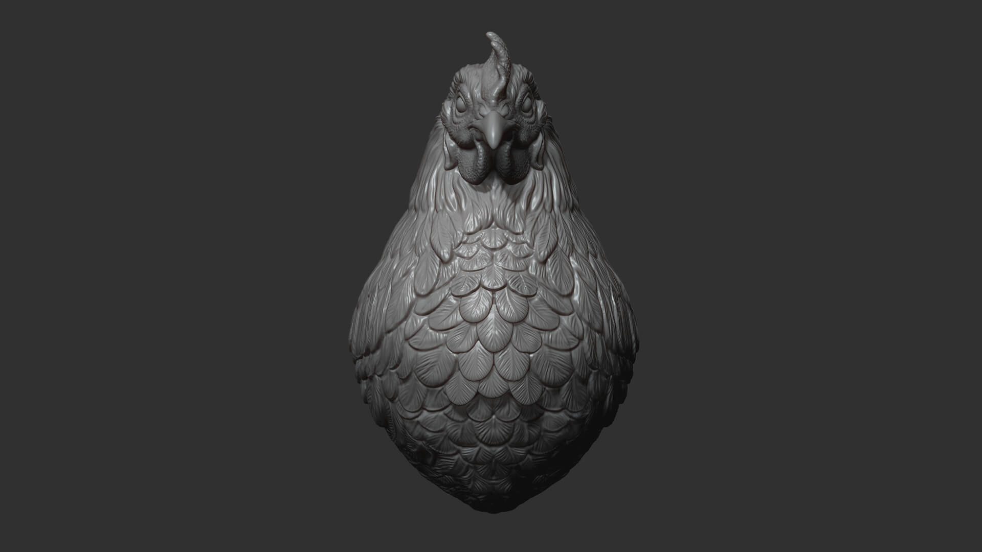 Chicken Bust Head - 3D Model by guninnik81