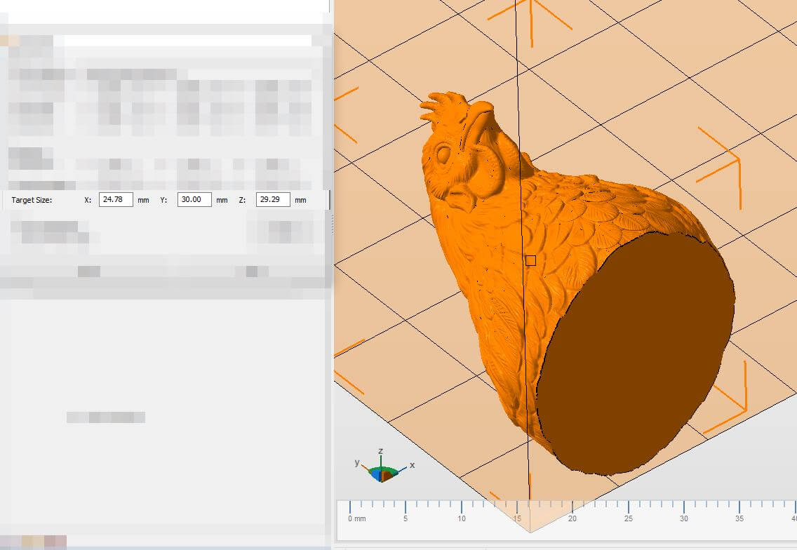 Chicken Bust Head - 3D Model by guninnik81