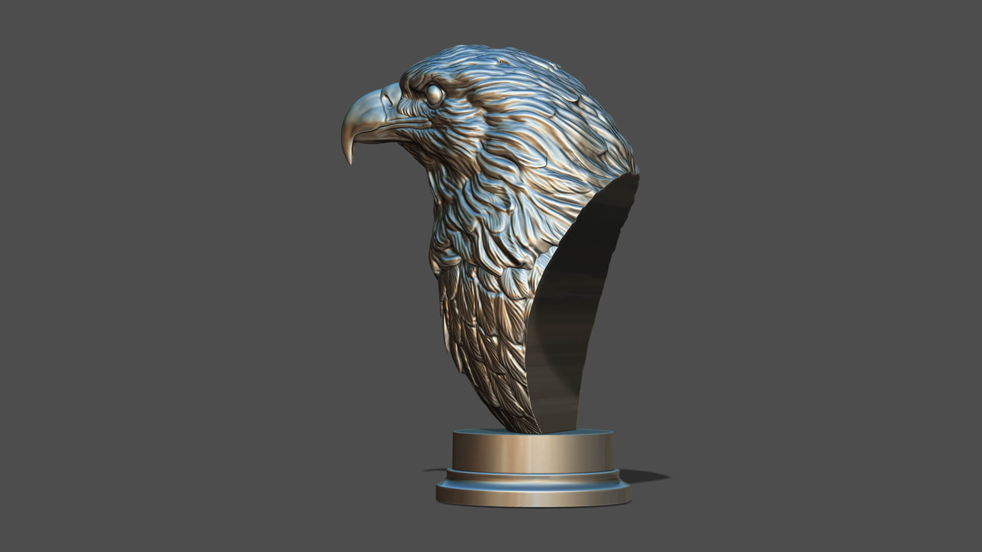 Eagle Head Bust - 3D Model by guninnik81