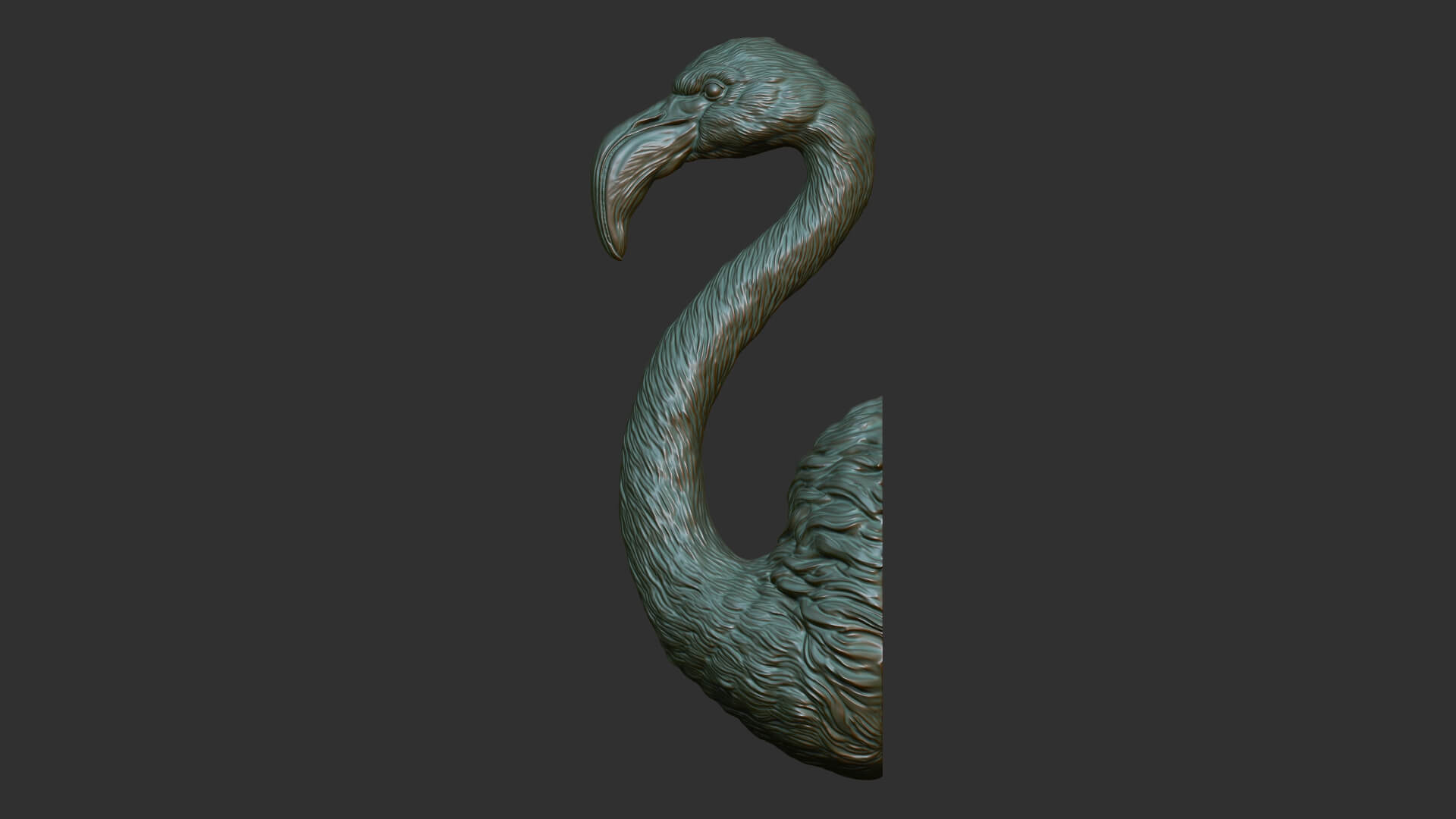 Flamingo Bust - 3D Model by guninnik81