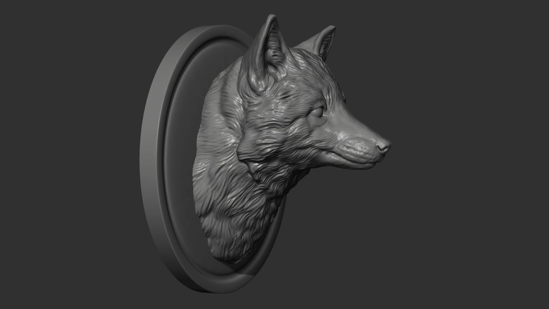 Fox Head - 3D Model by guninnik81
