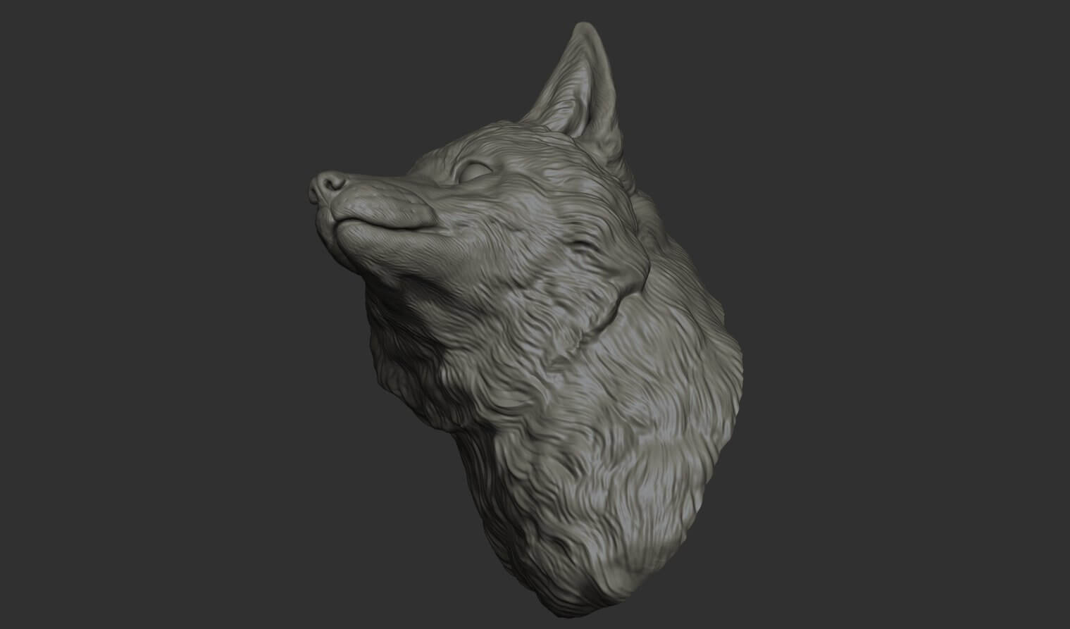 Fox Head - 3D Model by guninnik81