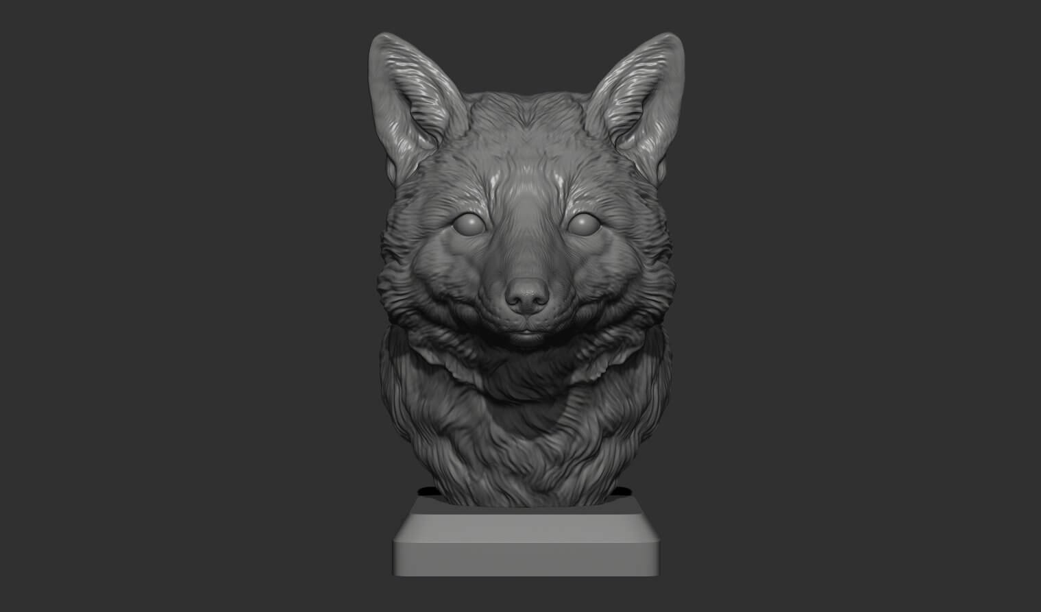 Fox Head - 3D Model by guninnik81