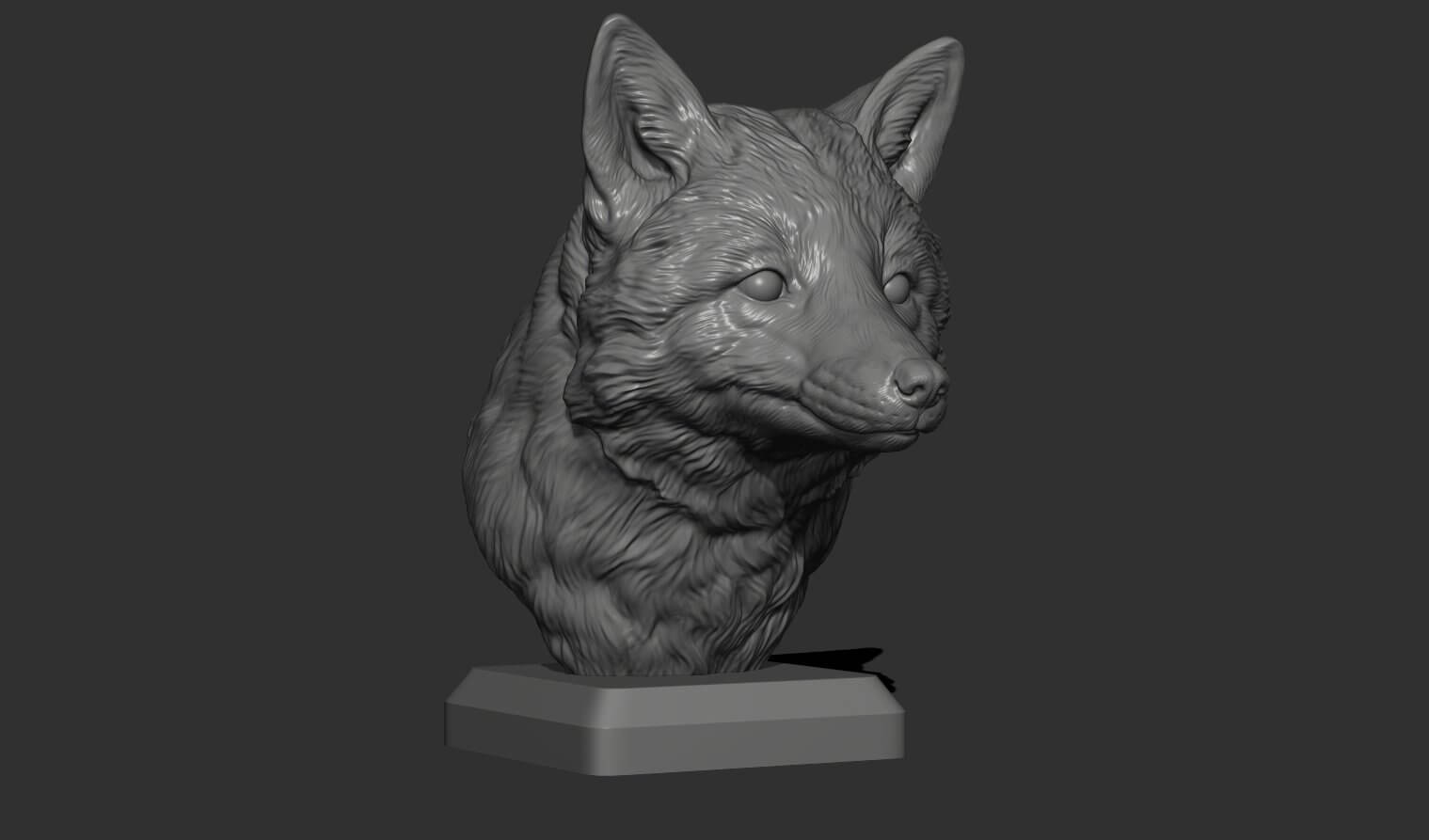 Fox Head - 3D Model by guninnik81