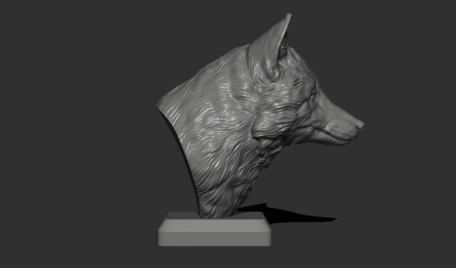 Fox Head - 3D Model by guninnik81