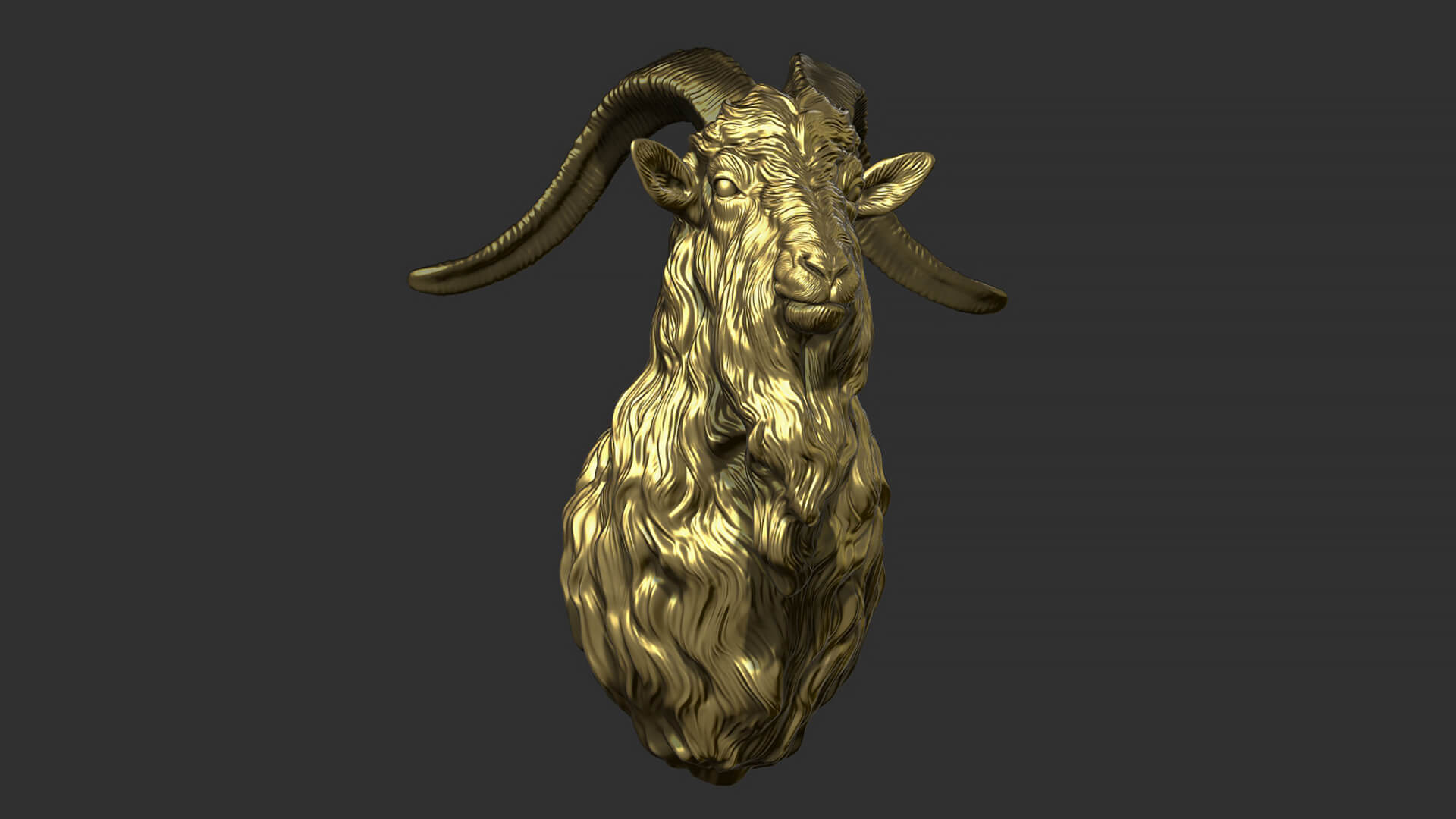 Goat Head - 3D Model by guninnik81