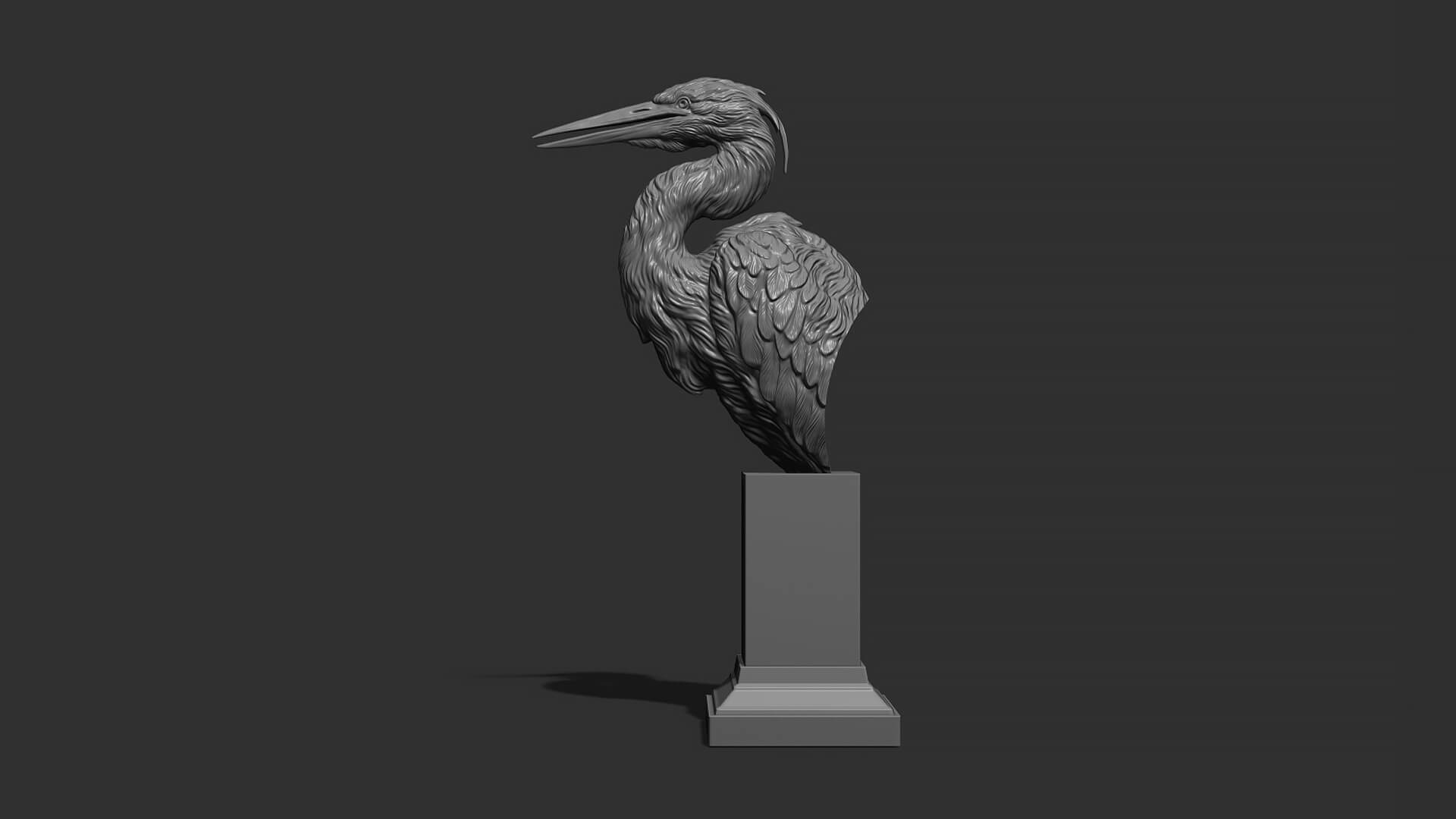 Gray Heron - 3D Model by guninnik81