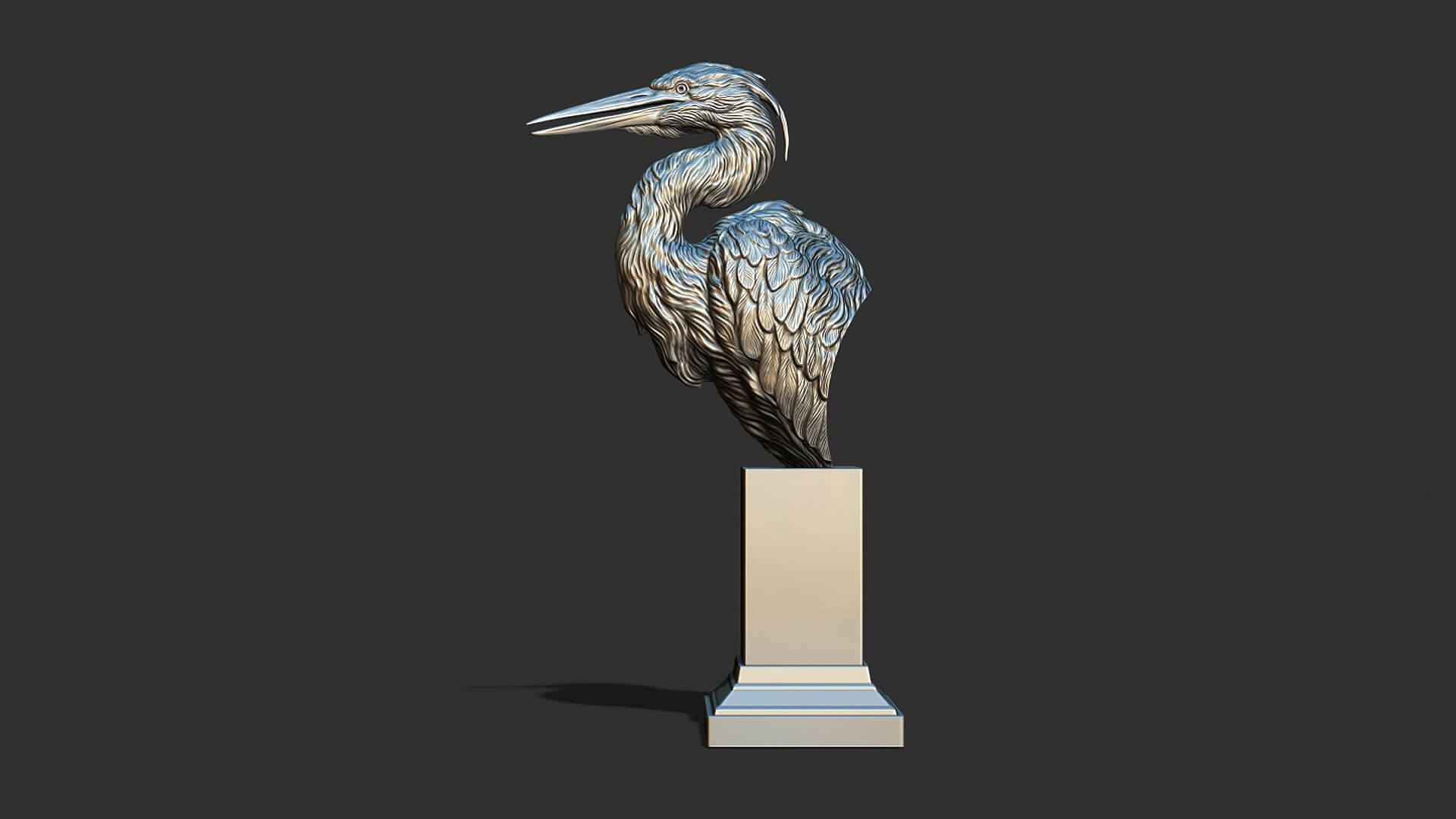 Gray Heron - 3D Model by guninnik81