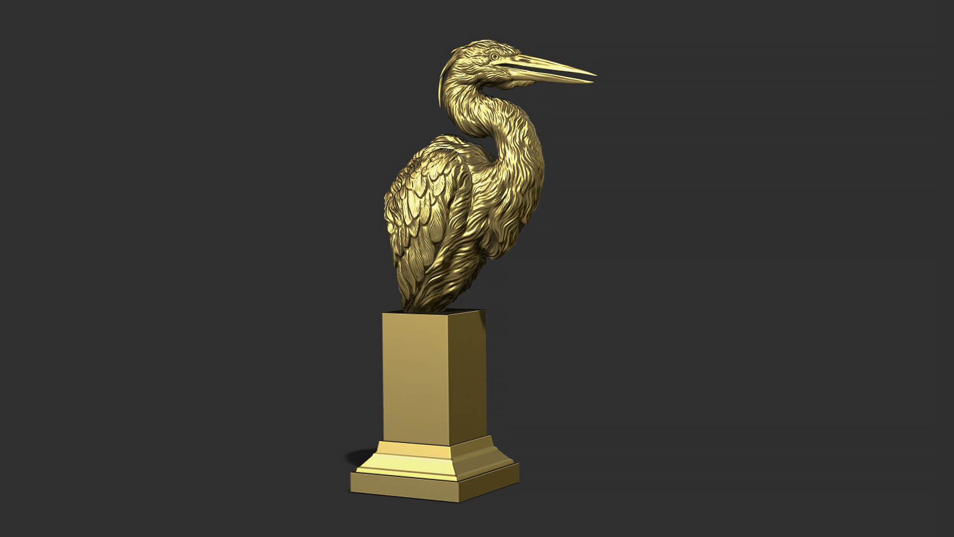 Gray Heron - 3D Model by guninnik81