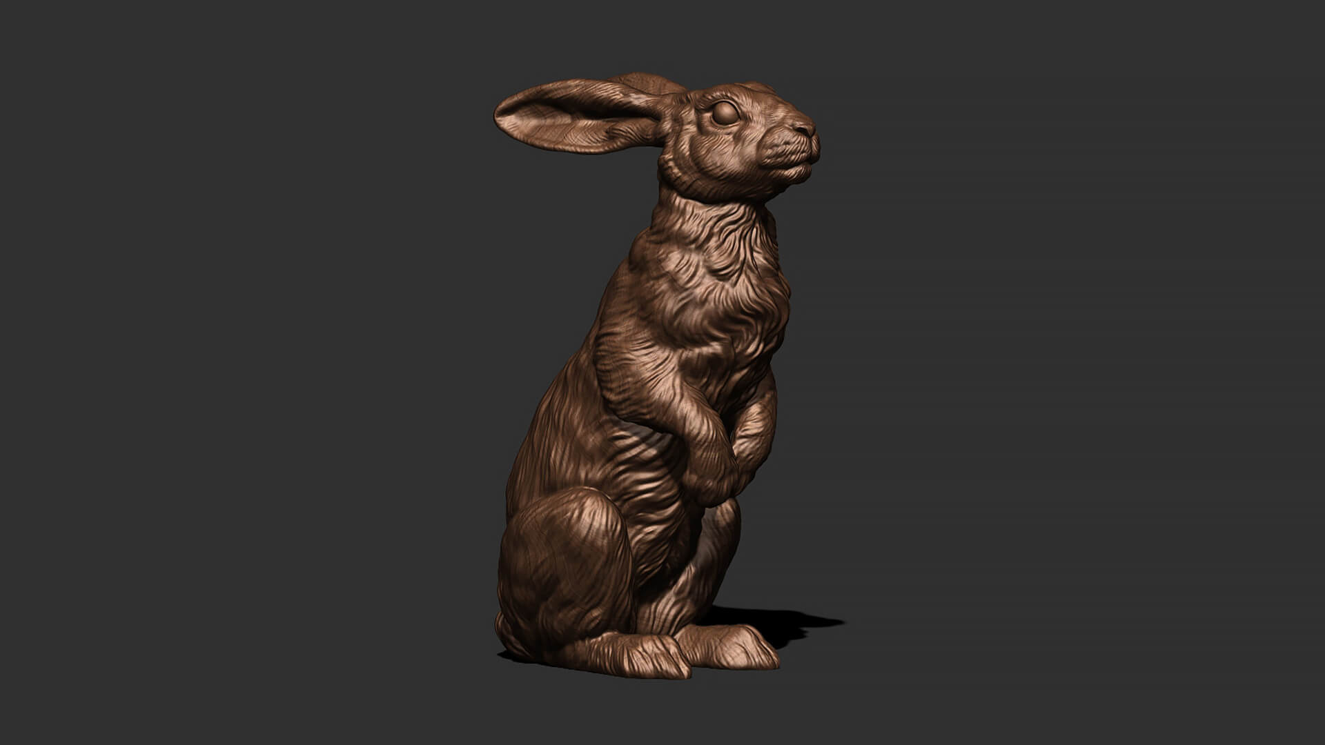 Hare Sitting - 3D Model by guninnik81