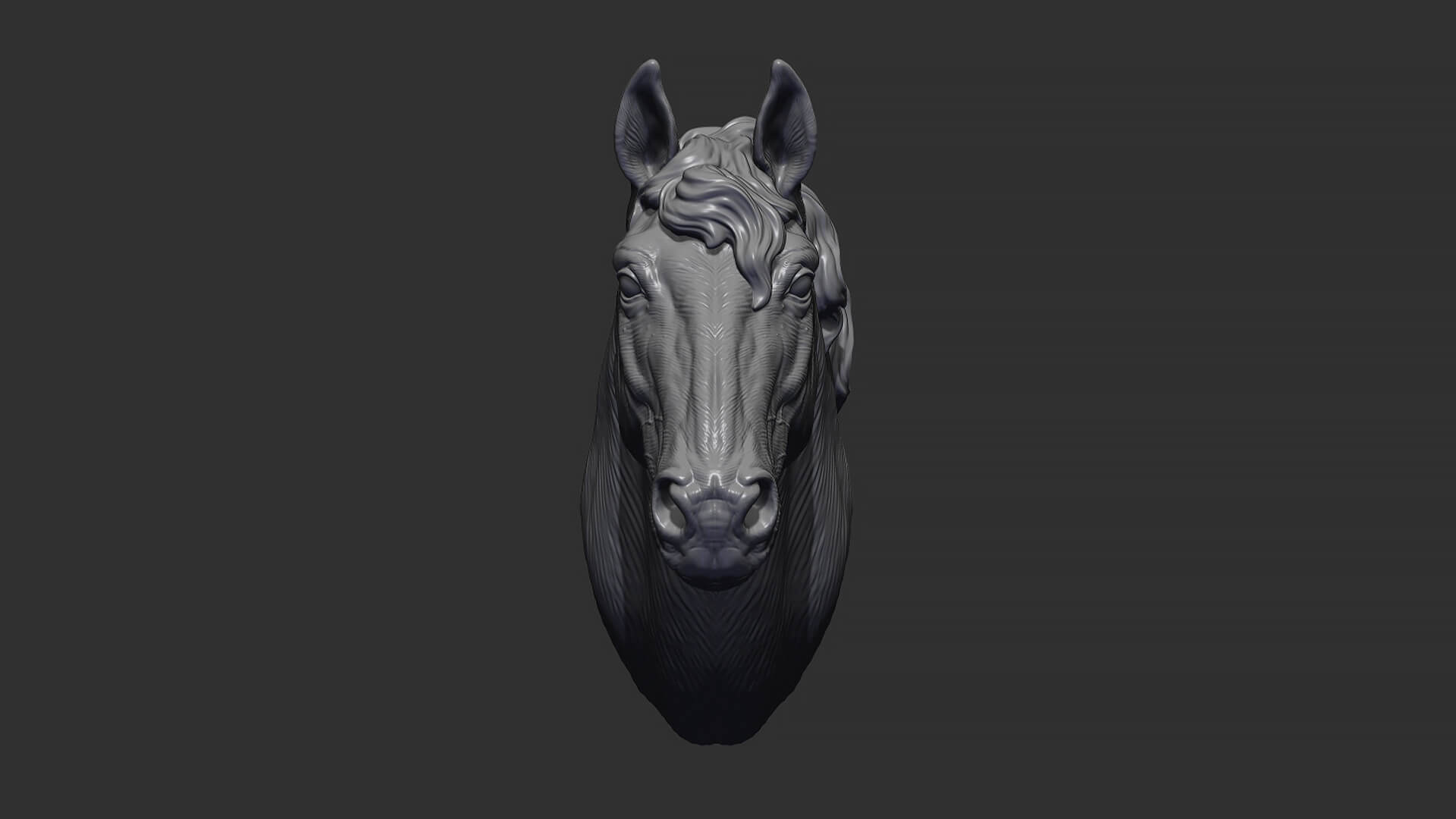 Horse With a Mane - 3D Model by guninnik81