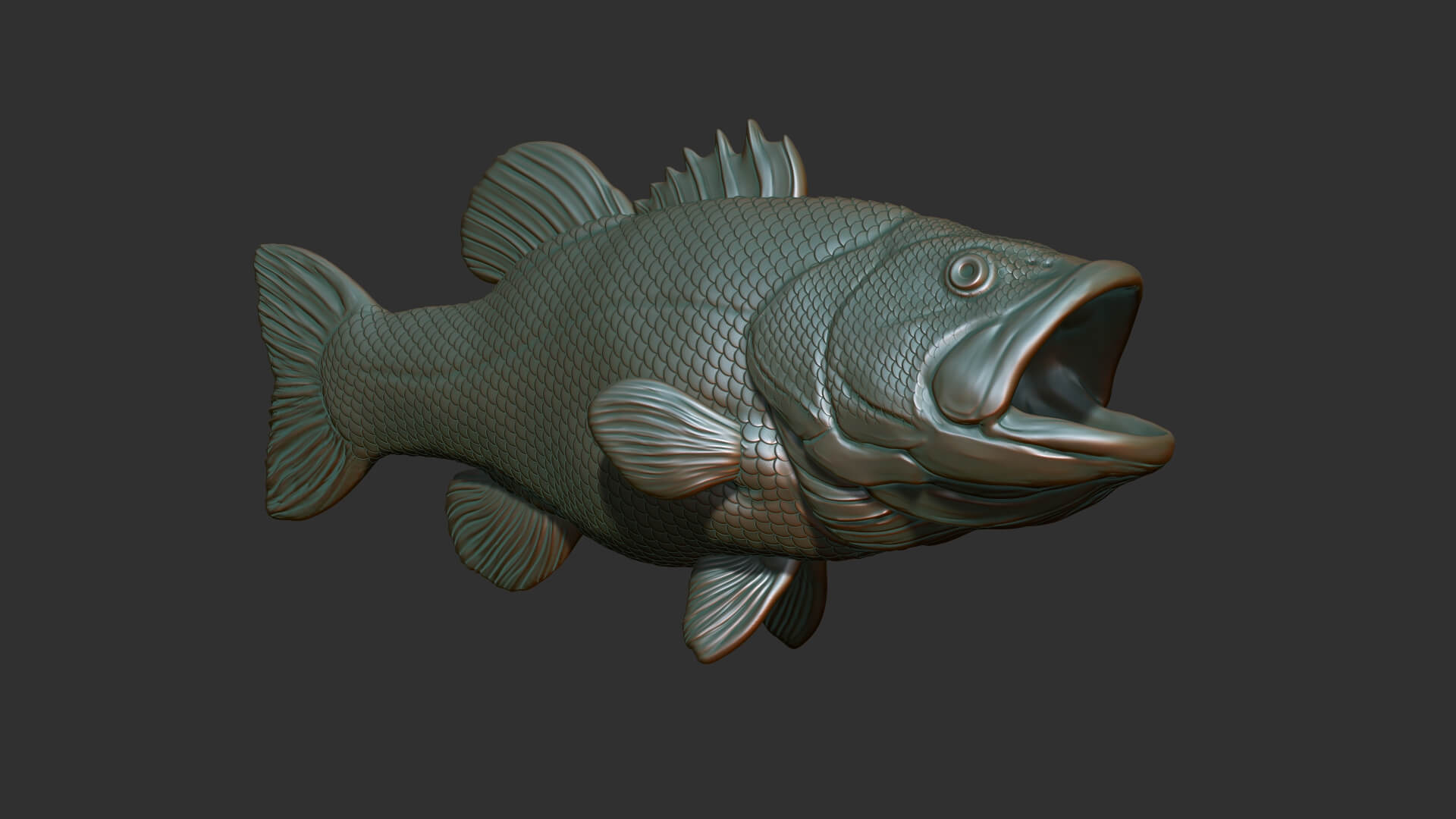 Largemouth Bass - 3D Model by guninnik81