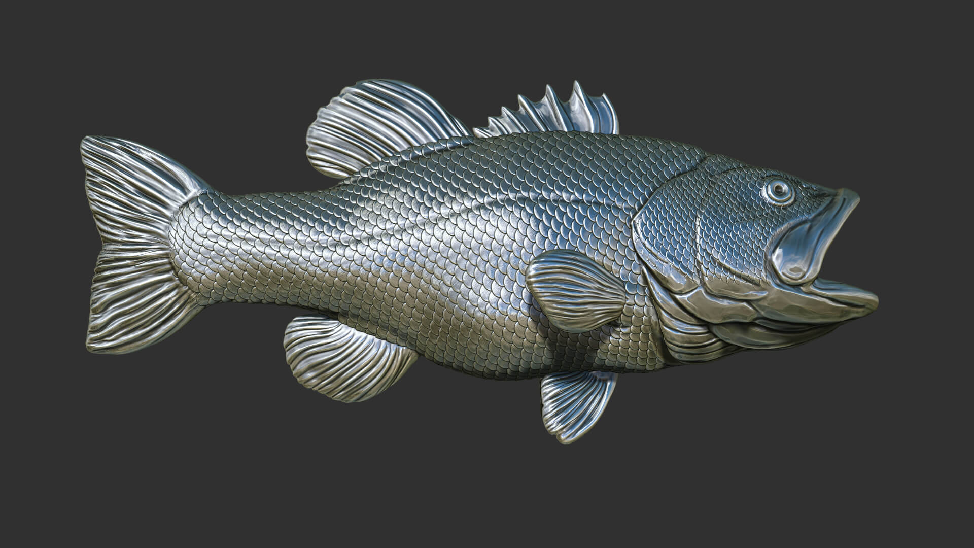 Largemouth Bass - 3D Model by guninnik81