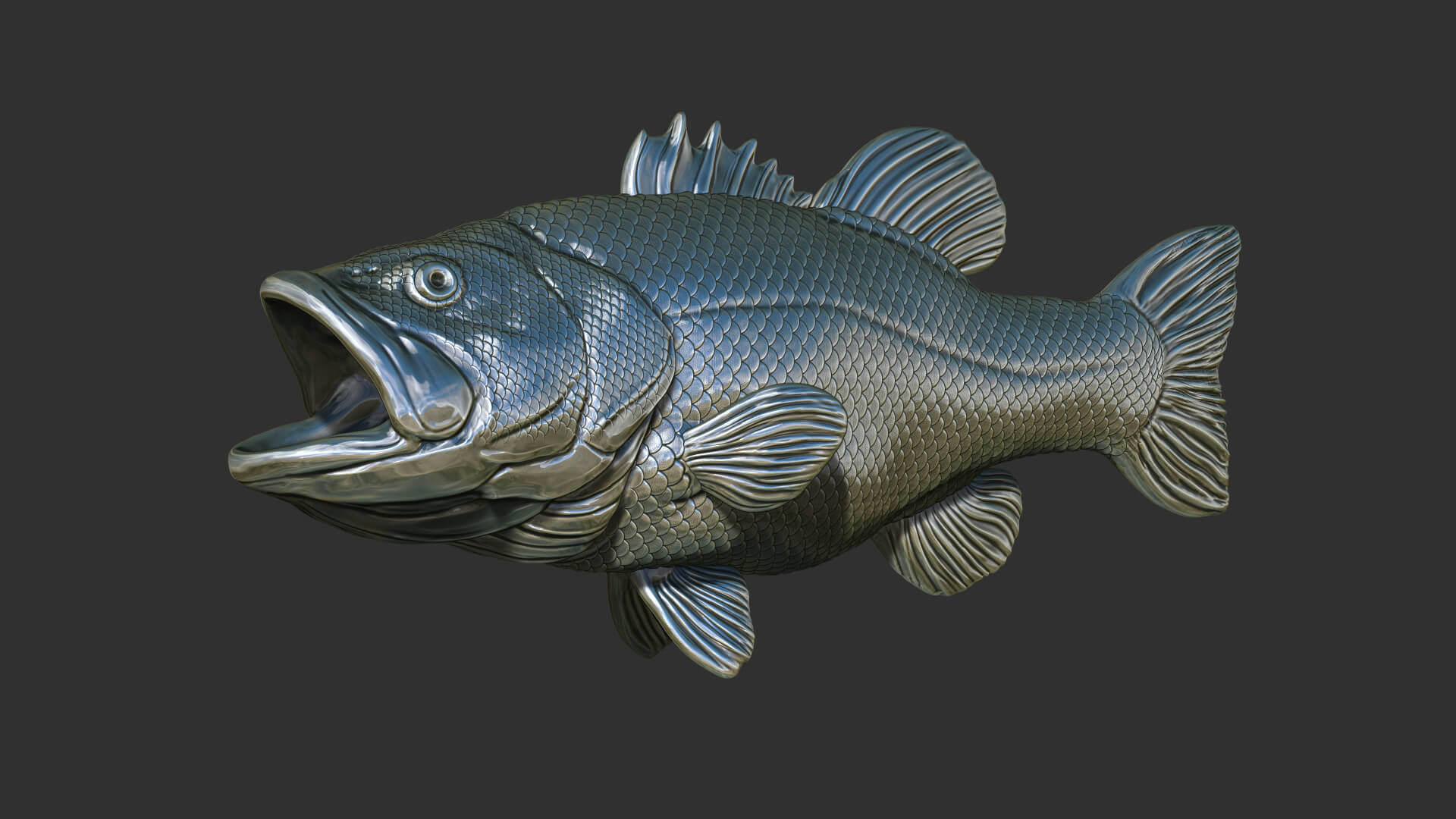 Largemouth Bass - 3D Model by guninnik81