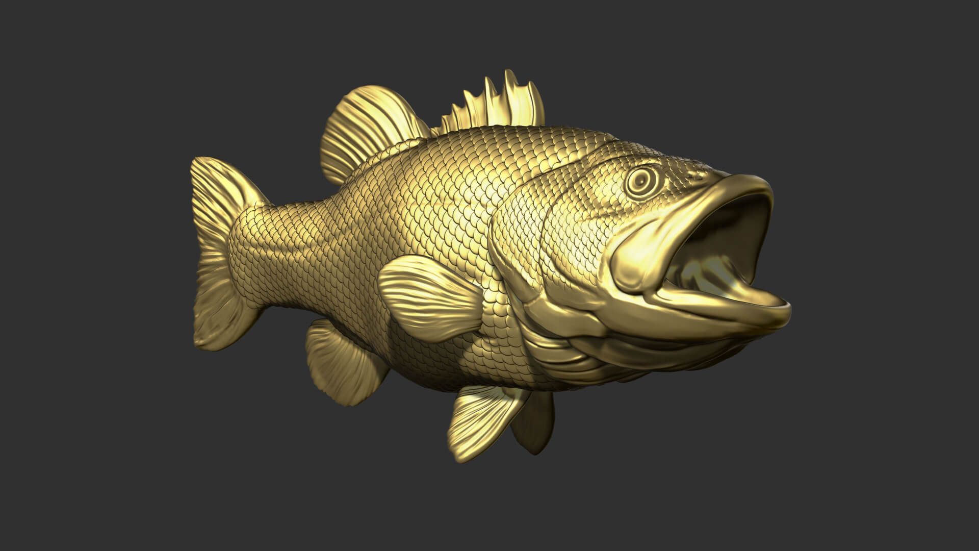 Largemouth Bass - 3D Model by guninnik81