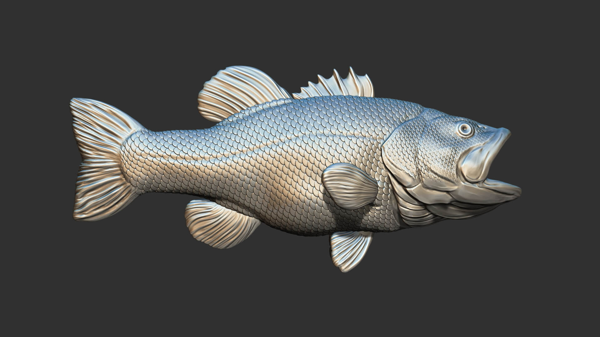 Largemouth Bass - 3D Model by guninnik81