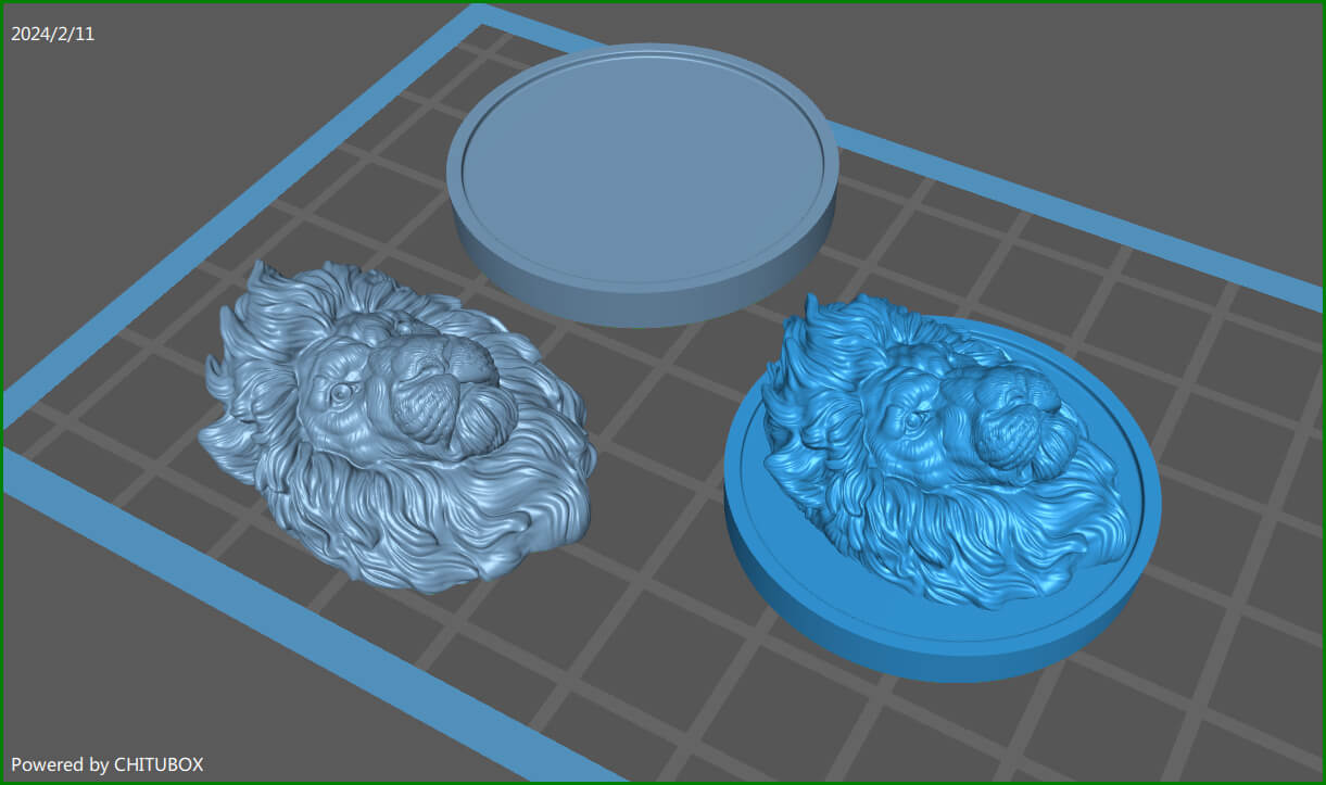 Lion Gloomy head - 3D Print Model by guninnik81