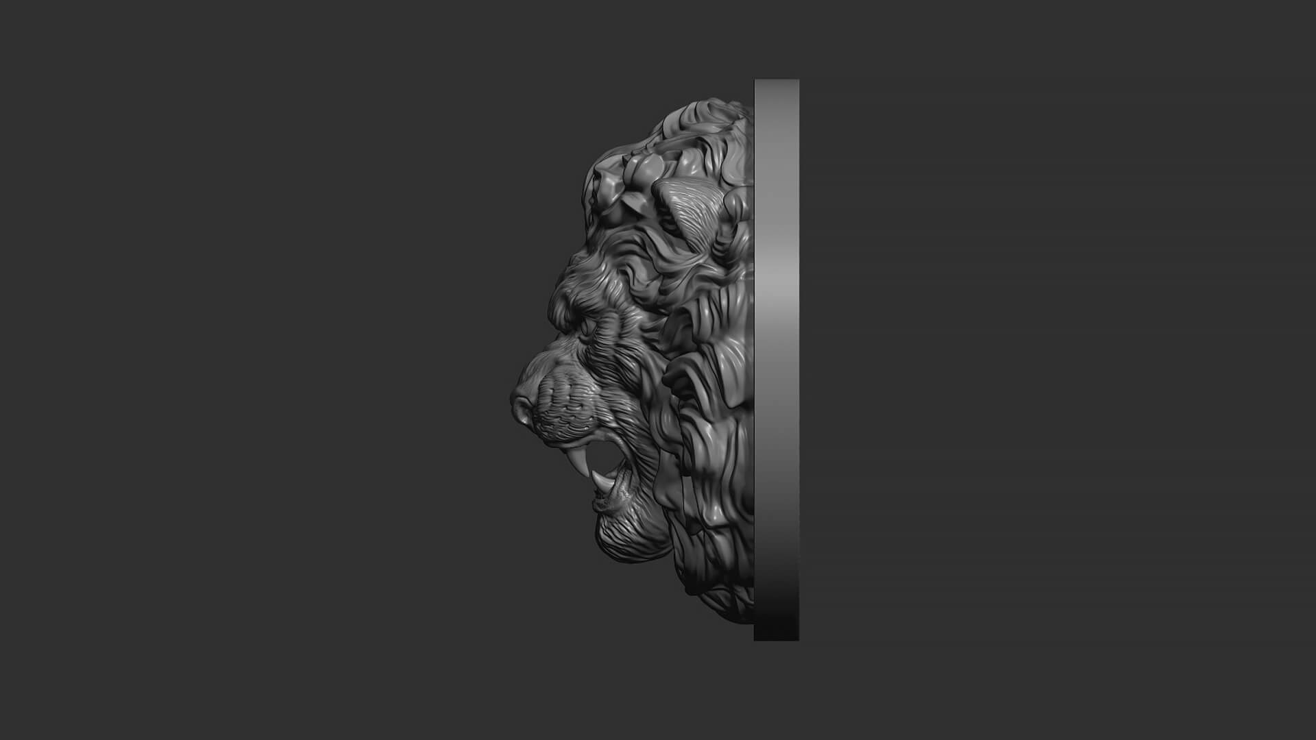 Lion Head Version 2 - 3D Model by guninnik81