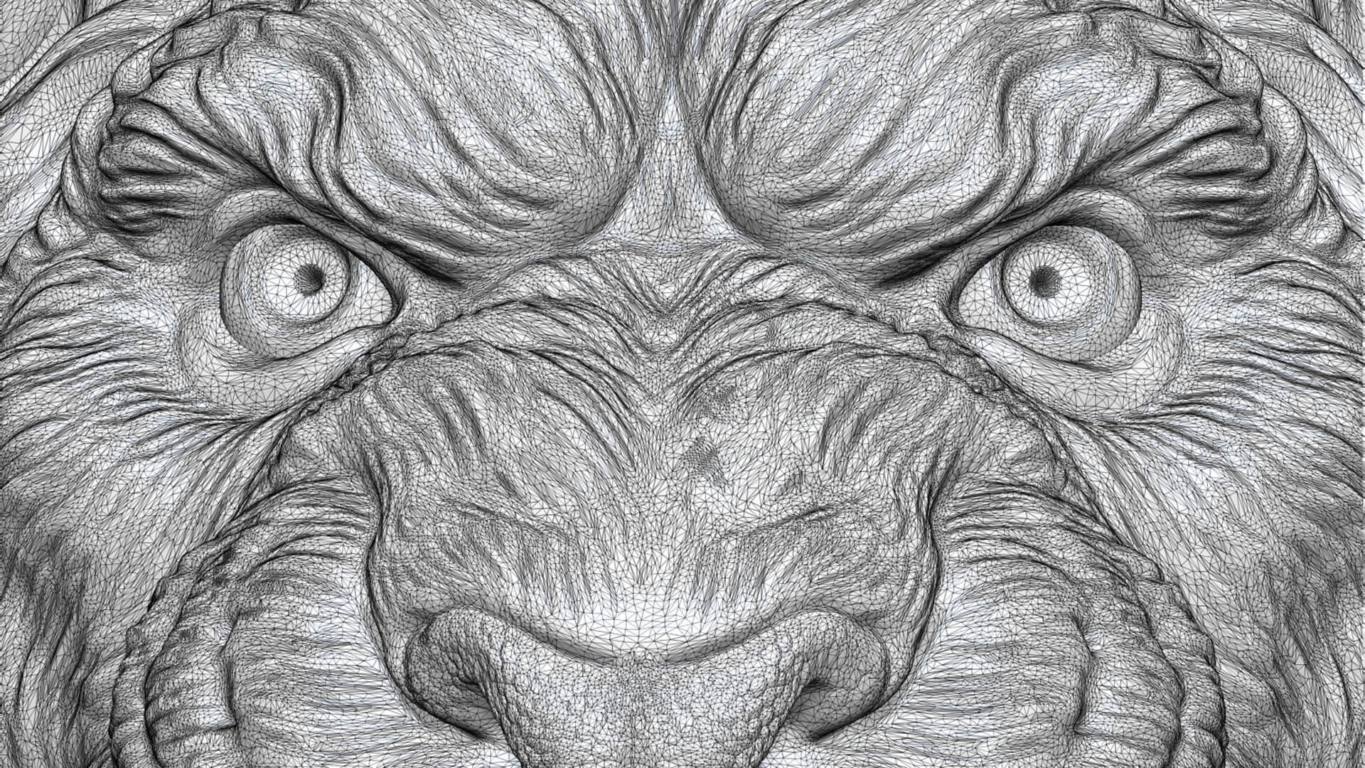 Lion Head Version 2 - 3D Model by guninnik81